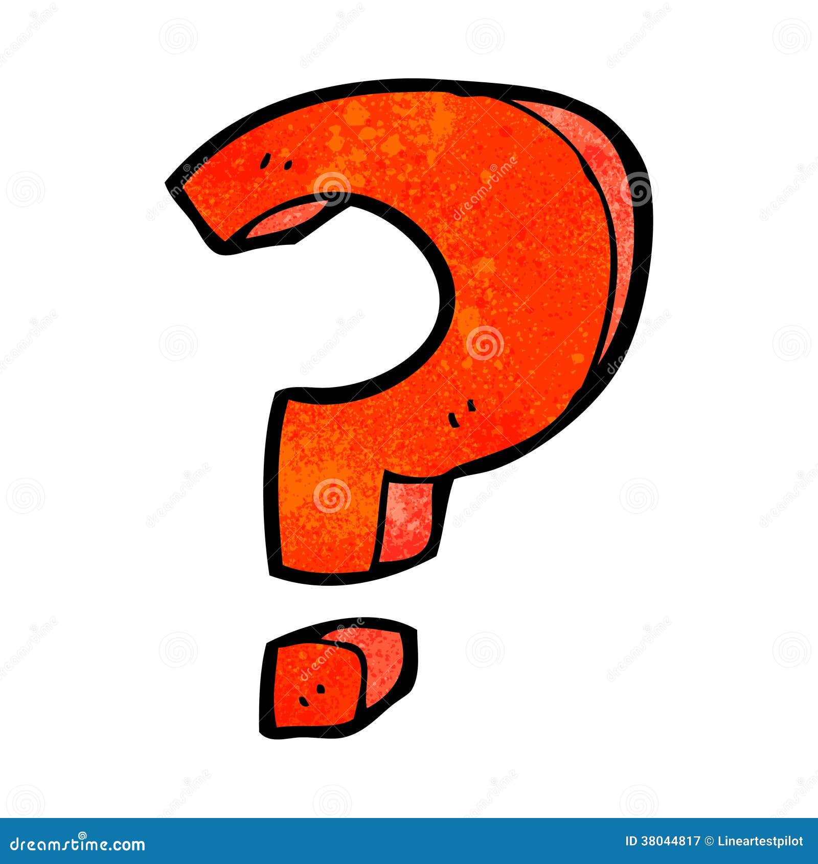 Cartoon question mark stock vector. Illustration of textured - 38044817