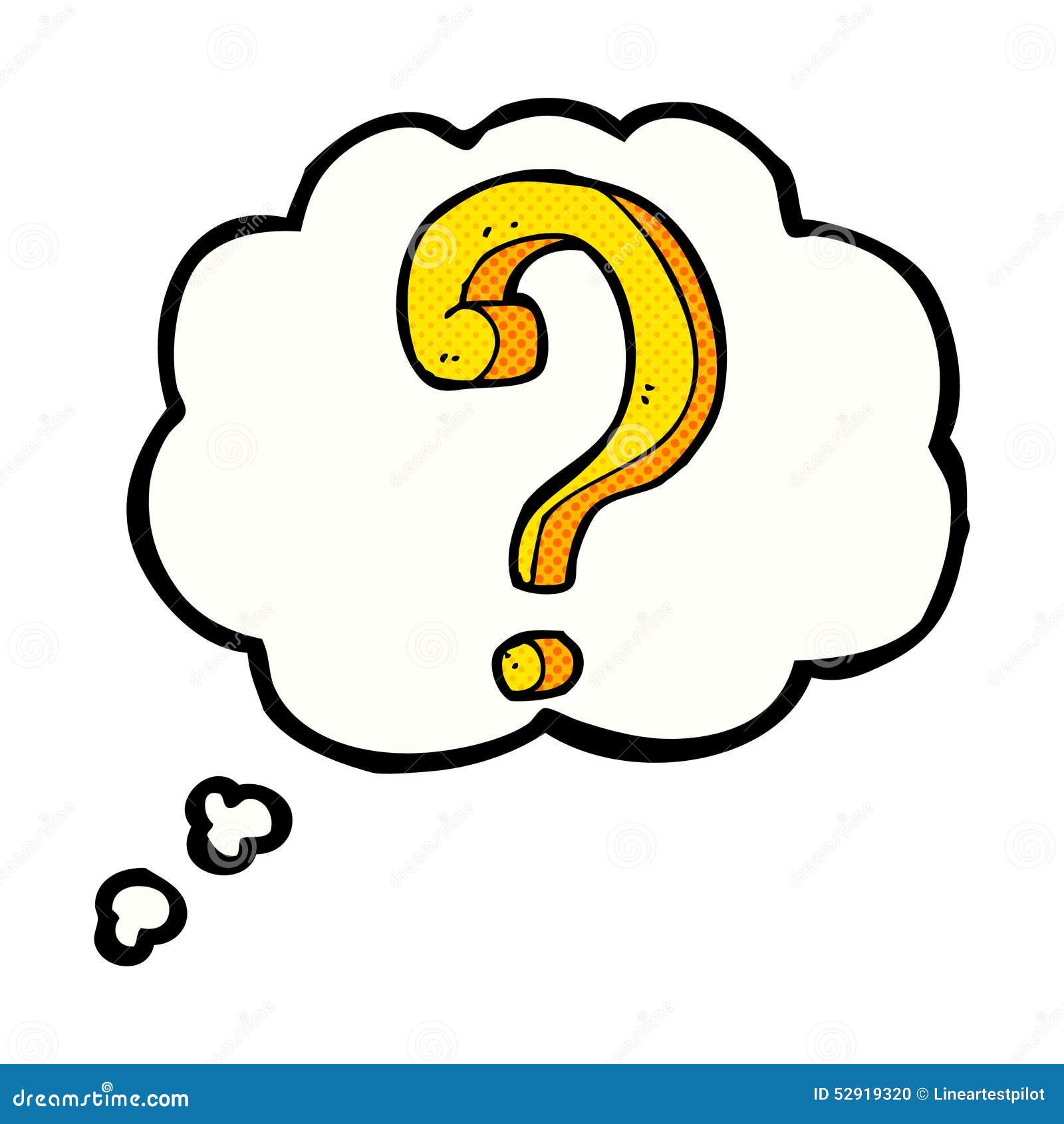 Cartoon Question Mark With Speech Bubble Royalty-Free Stock Photography ...