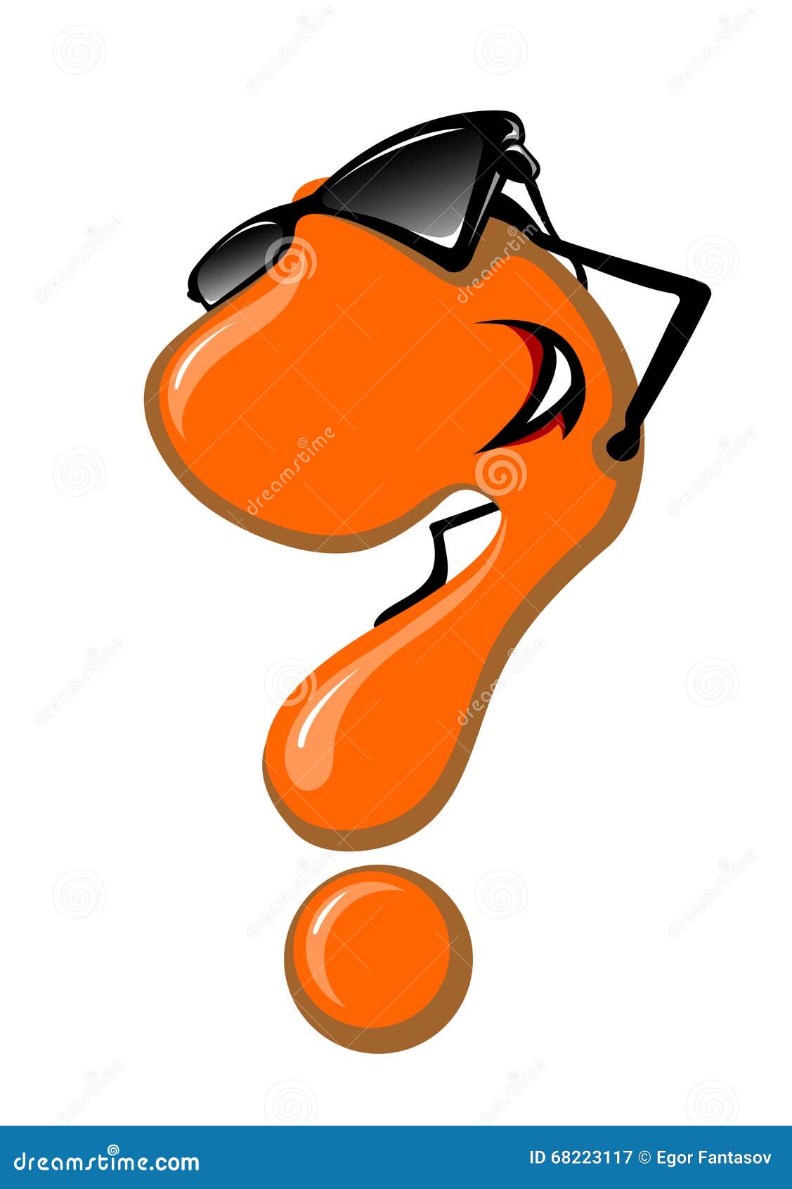 Cartoon question sign stock vector. Illustration of problem - 68223117