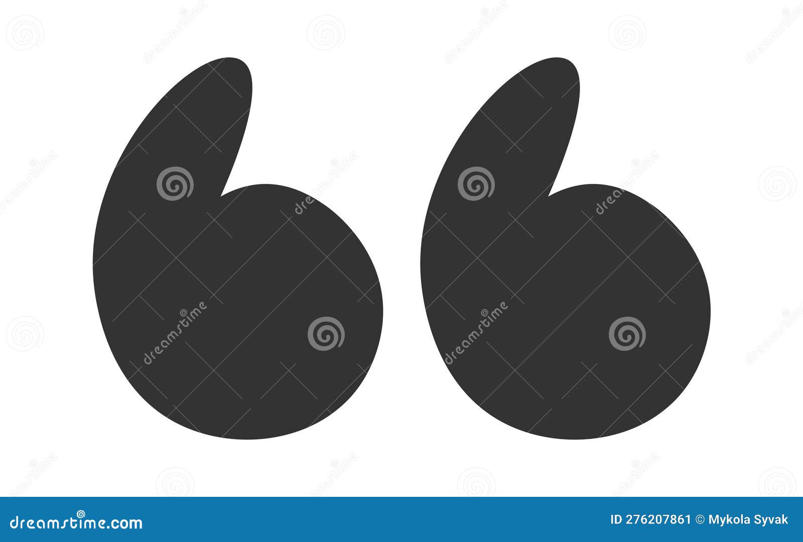 Cartoon Quotation Mark stock vector. Illustration of design - 276207861