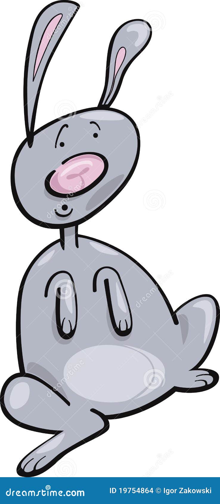 Cartoon rabbit stock vector. Illustration of cute, graphic - 19754864