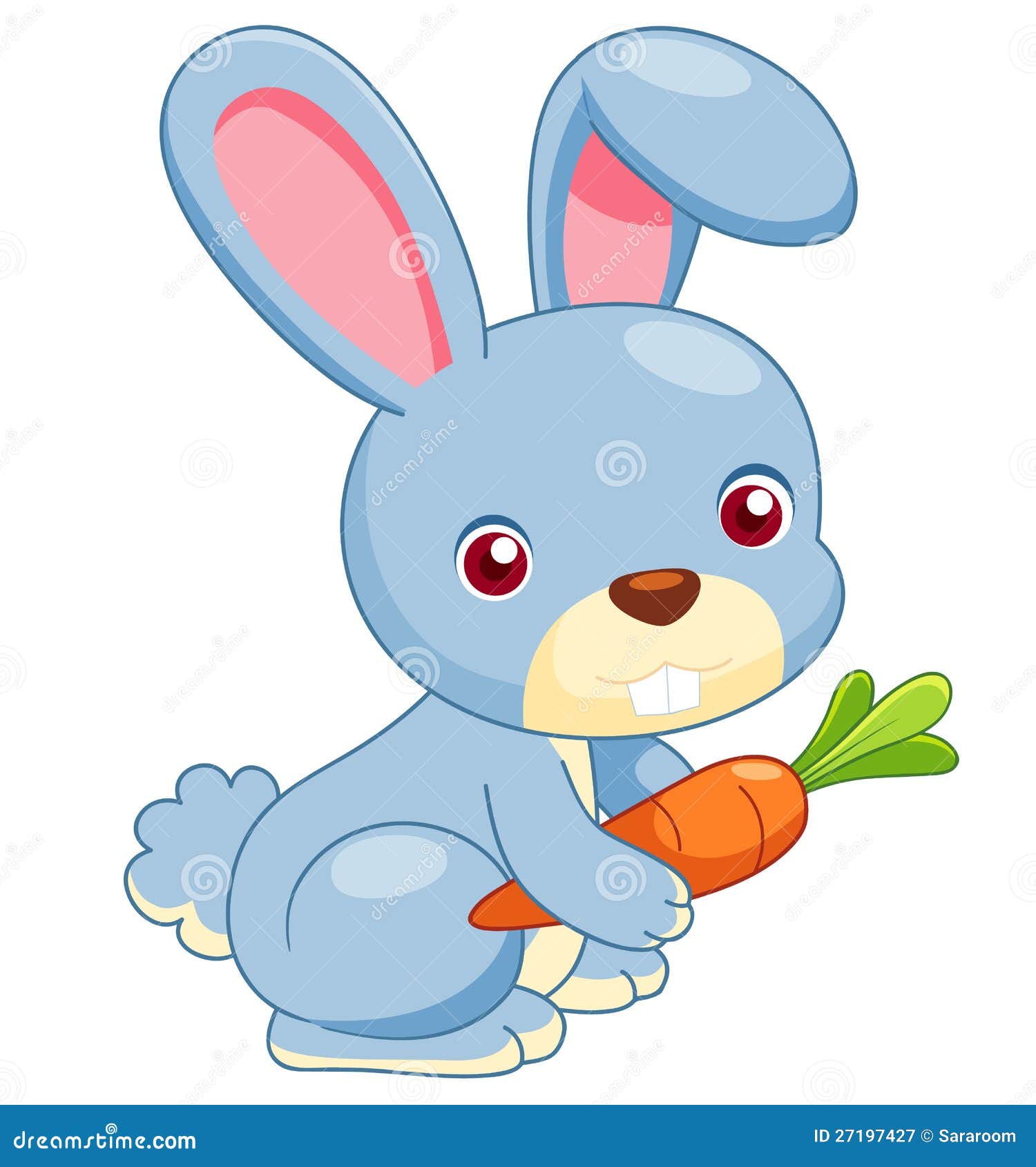Cartoon Rabbit Dancing. Vector Illustration Of Happy Cartoon Pretty ...