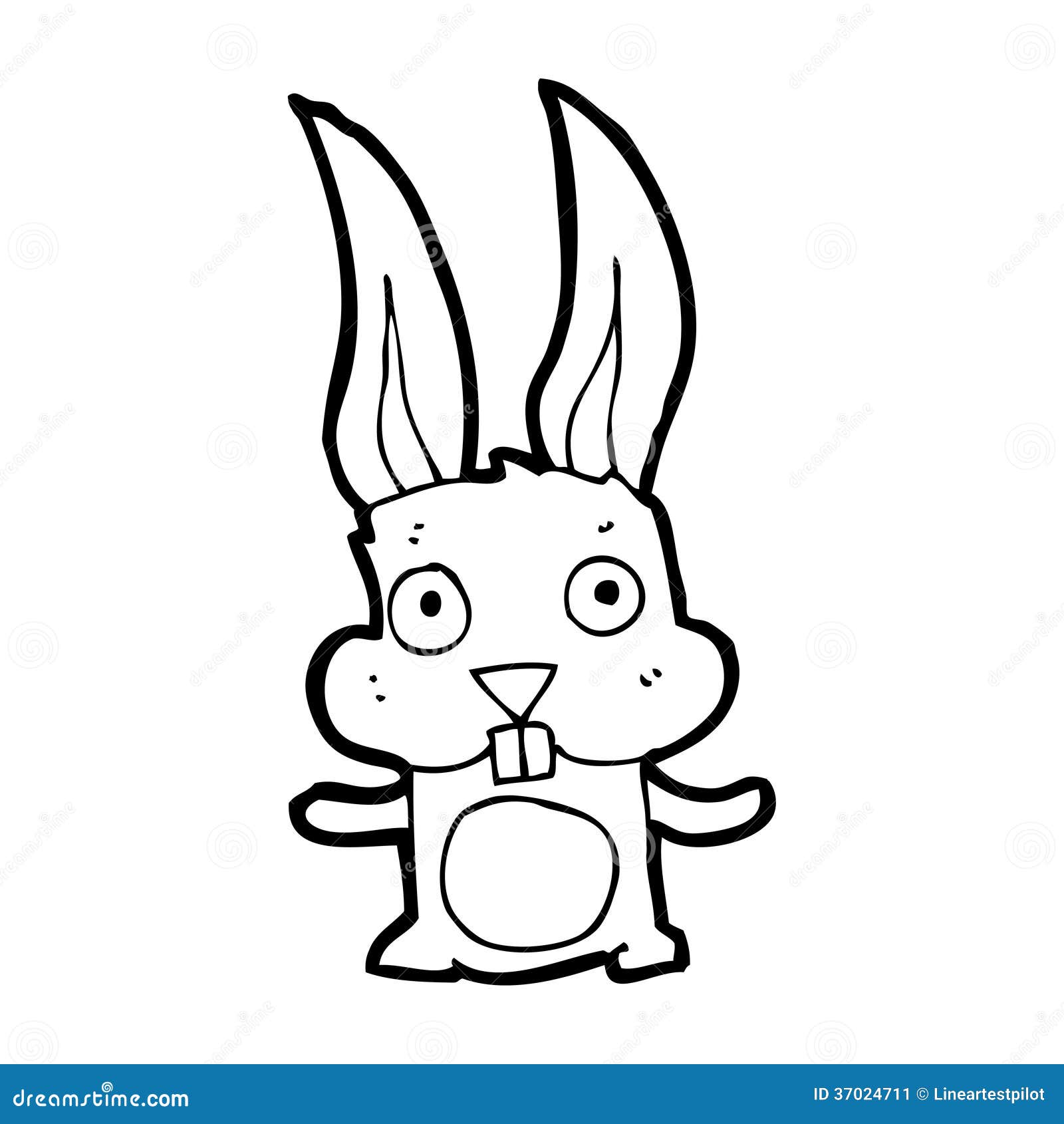 Cartoon rabbit stock illustration. Illustration of design - 37024711