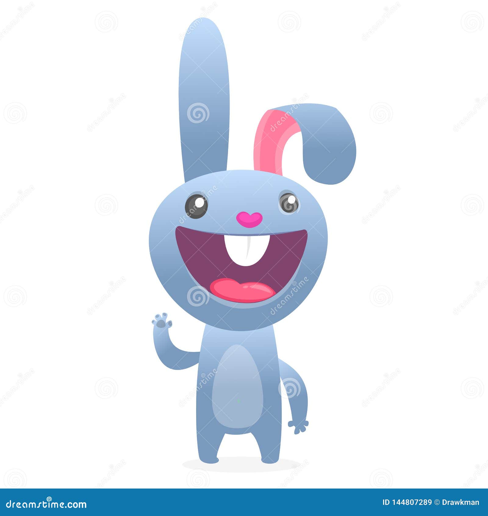 Cartoon Rabbit Character. Vector Flat Illustration Stock Vector ...