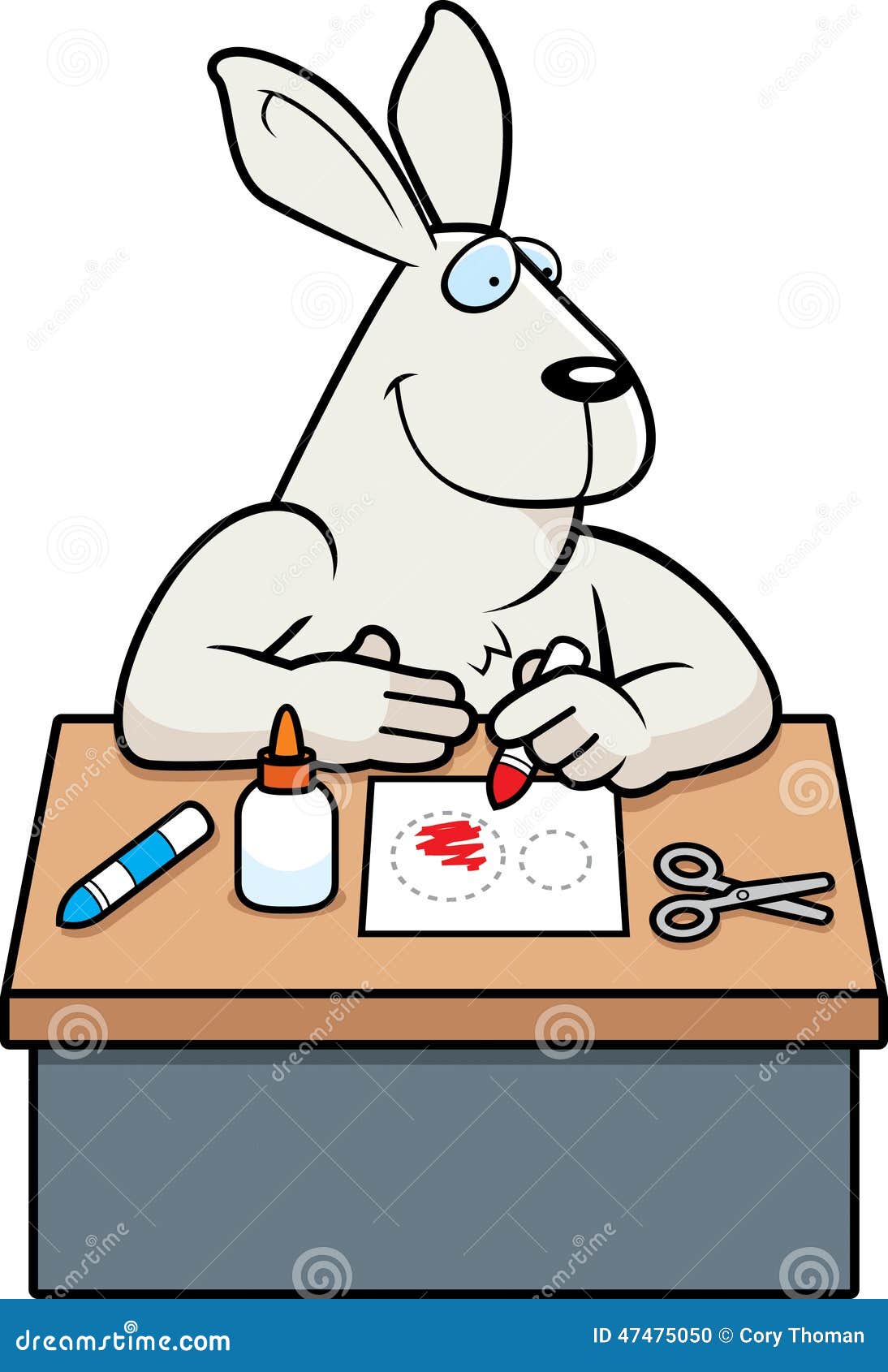 Cartoon Rabbit Crafts stock vector. Illustration of smiling - 47475050