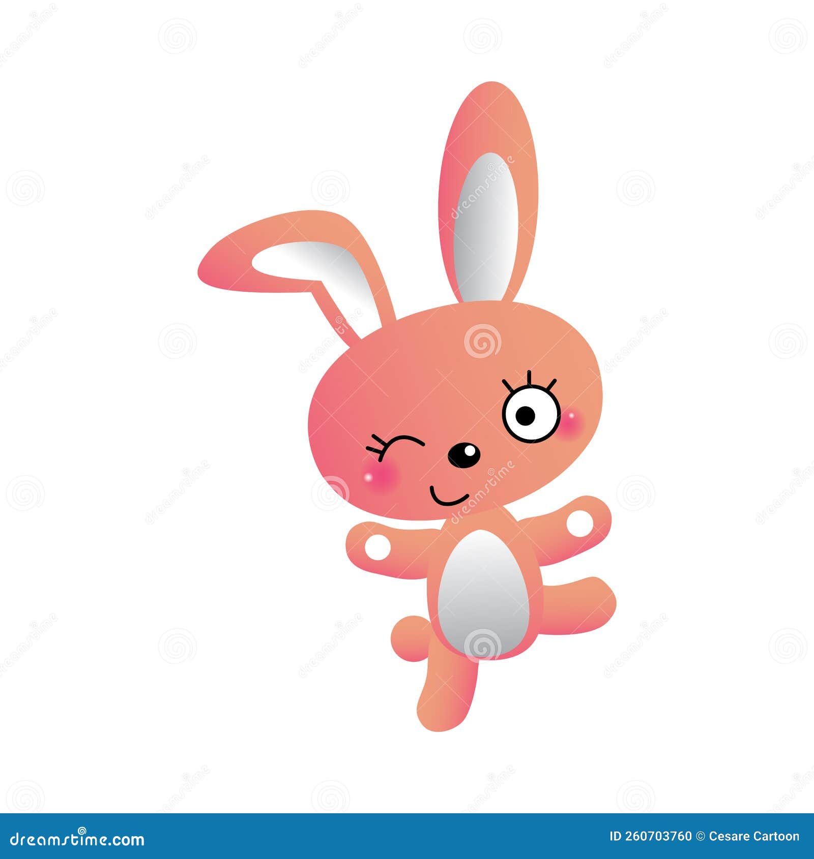Cartoon rabbit dancing stock vector. Illustration of design - 260703760