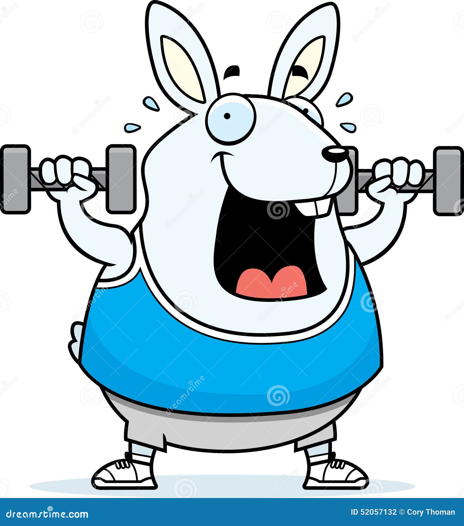 Bunny Lifting Weights Stock Illustrations – 4 Bunny Lifting Weights ...