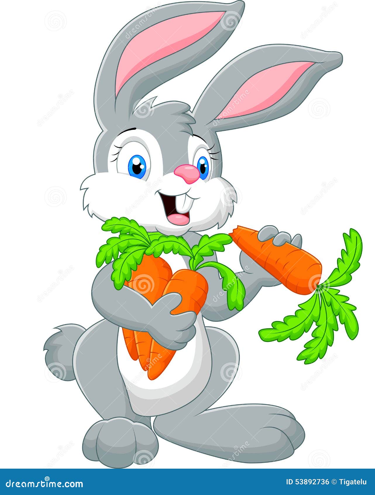 Cartoon Rabbit And Bindle Sack | CartoonDealer.com #21652359