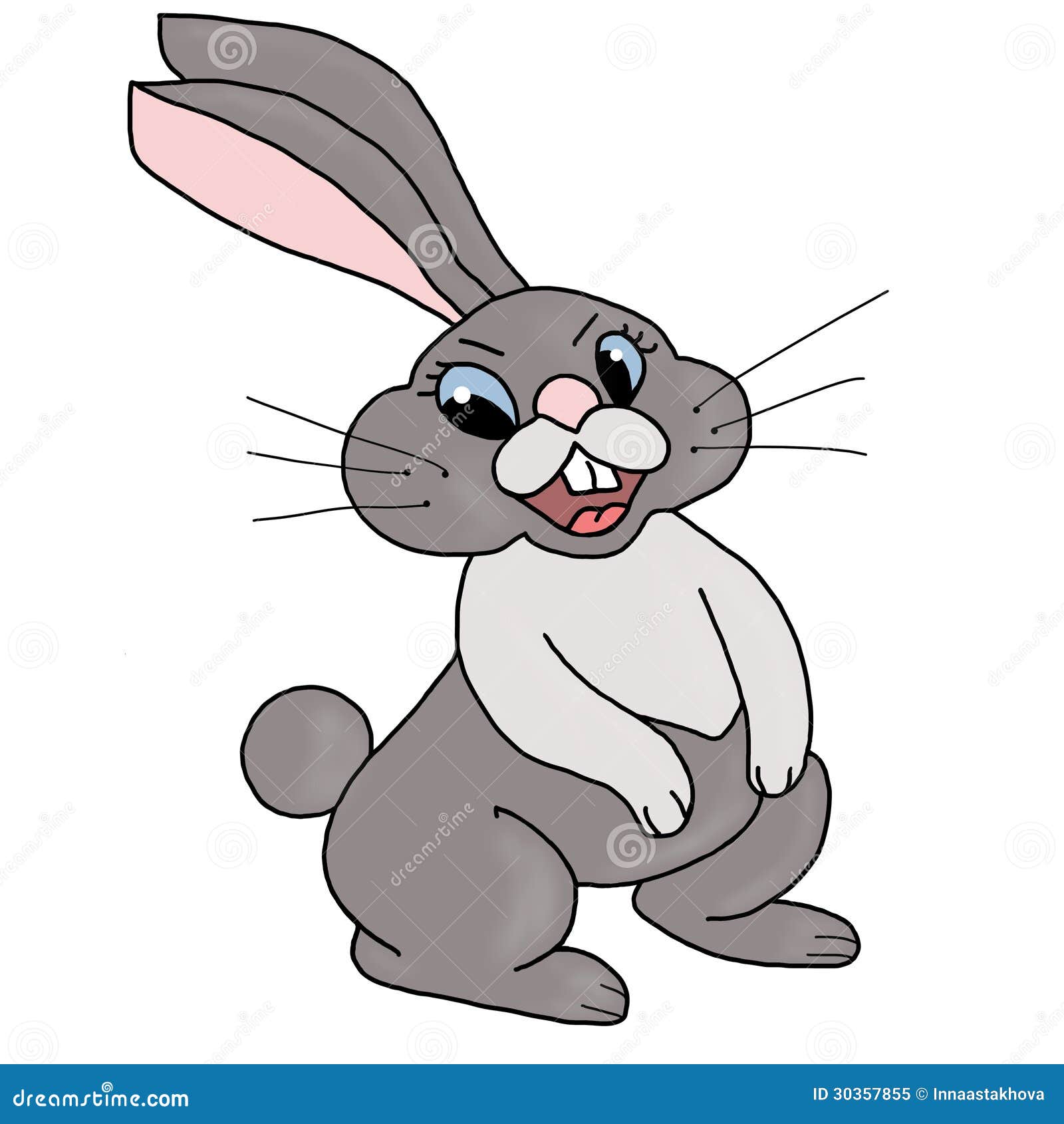 Cartoon Rabbit Isolated Royalty Free Stock Photo - Image: 30357855