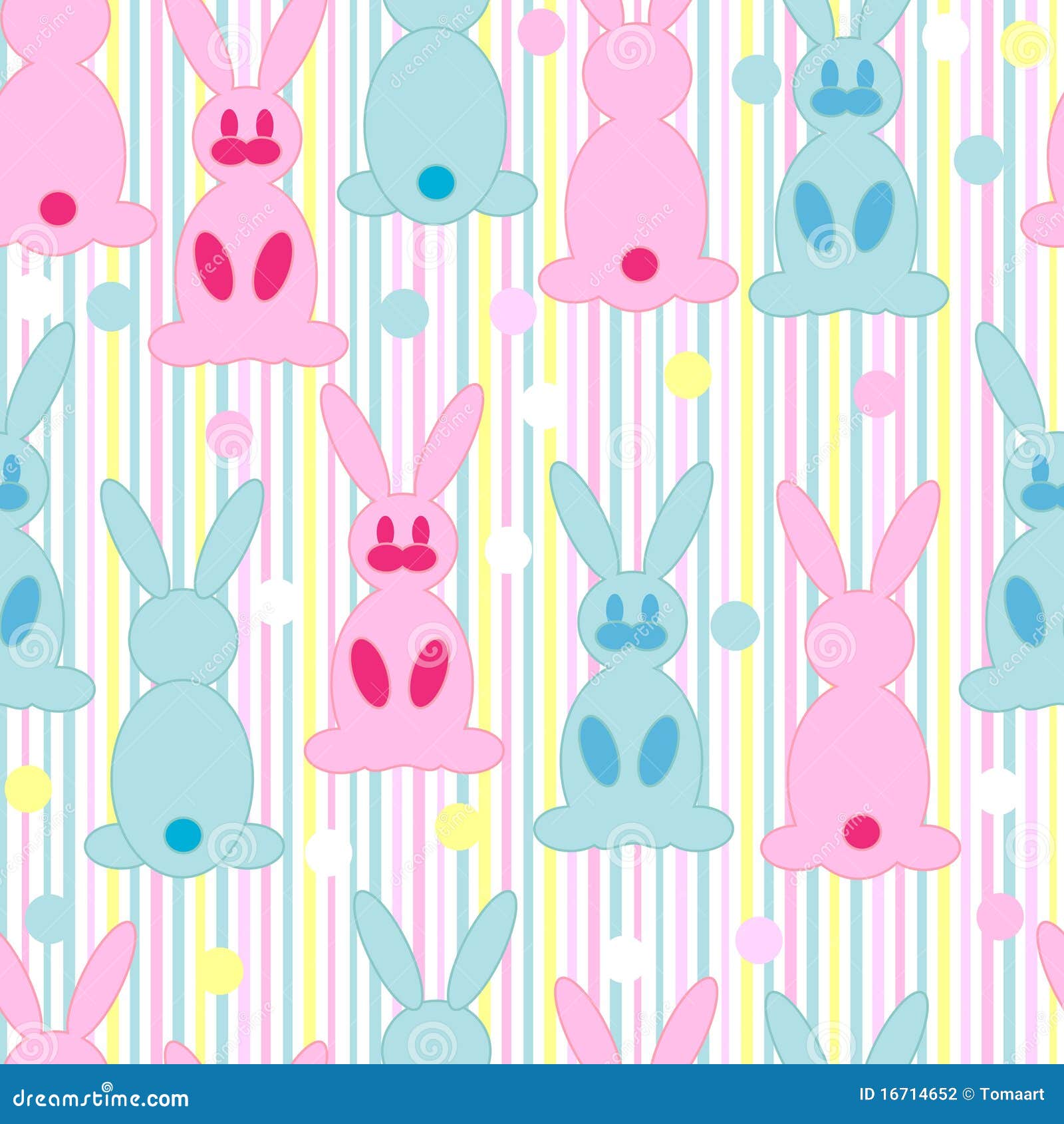 Cartoon rabbit repetitions stock vector. Illustration of background ...