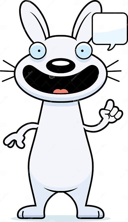 Cartoon Rabbit Talking stock vector. Illustration of happy - 47479667