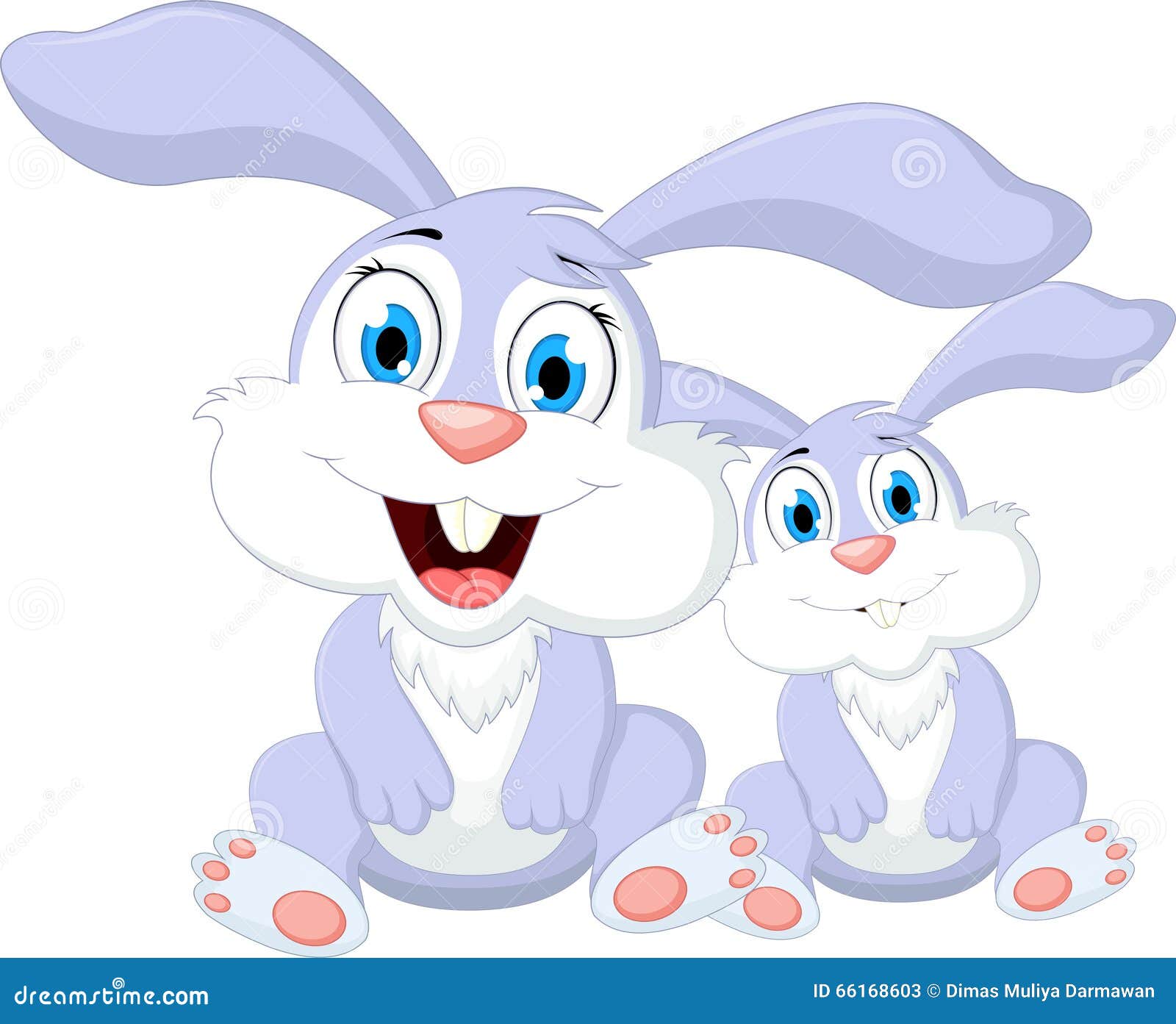 Cartoon Rabbit for You Design Stock Illustration - Illustration of ears ...