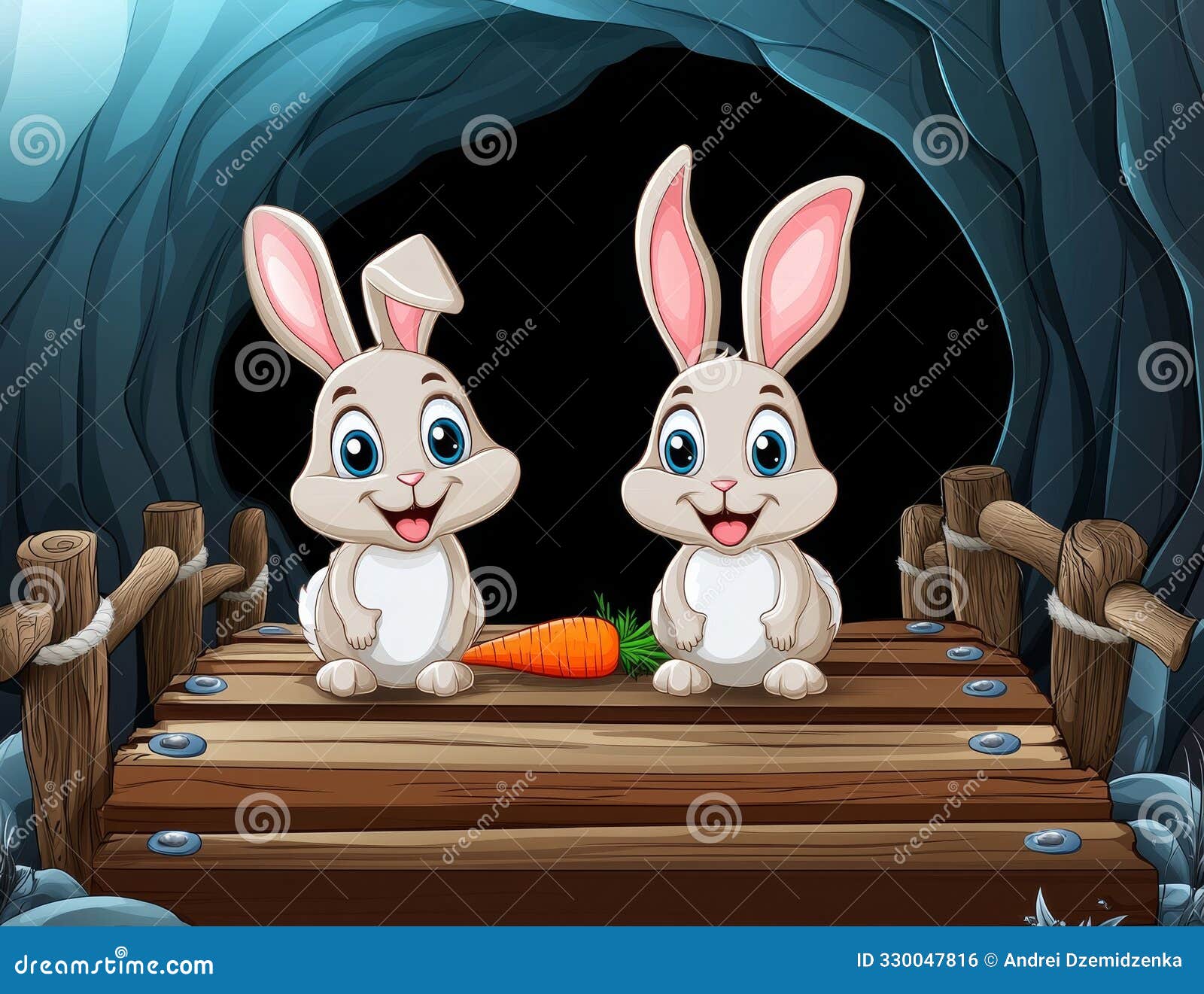 Cartoon Rabbits Royalty-Free Stock Photo | CartoonDealer.com #59575995