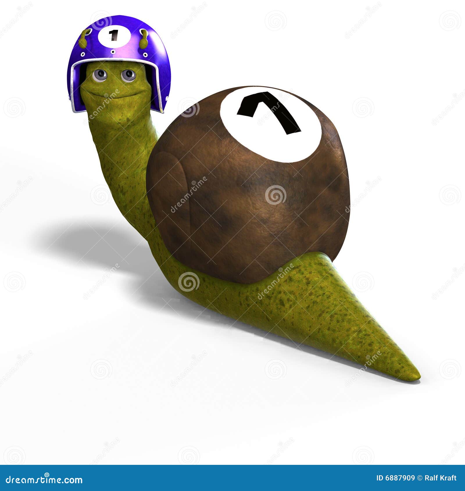 Cartoon Racing Snail stock illustration. Illustration of happy - 6887909
