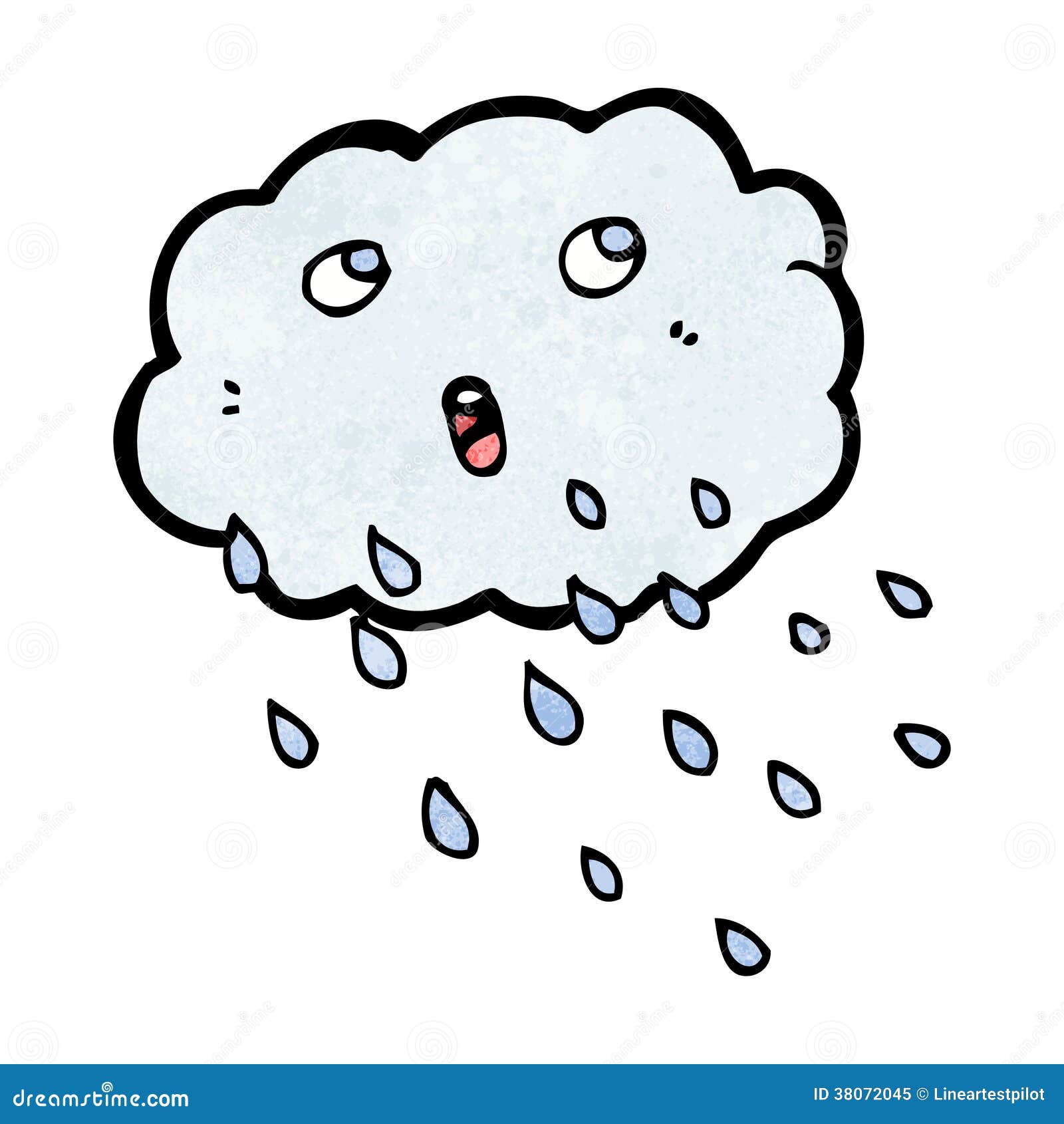 Cartoon Raining Cloud Royalty-Free Stock Photography | CartoonDealer ...