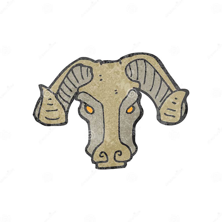 Cartoon ram head stock vector. Illustration of artwork - 37582739