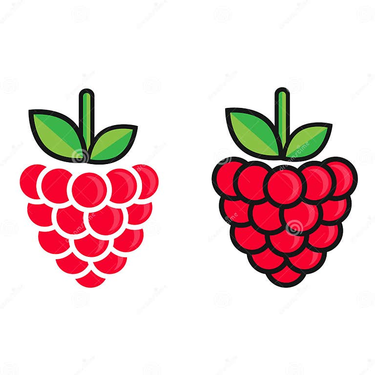Cartoon raspberry vector stock vector. Illustration of dessert - 91640579