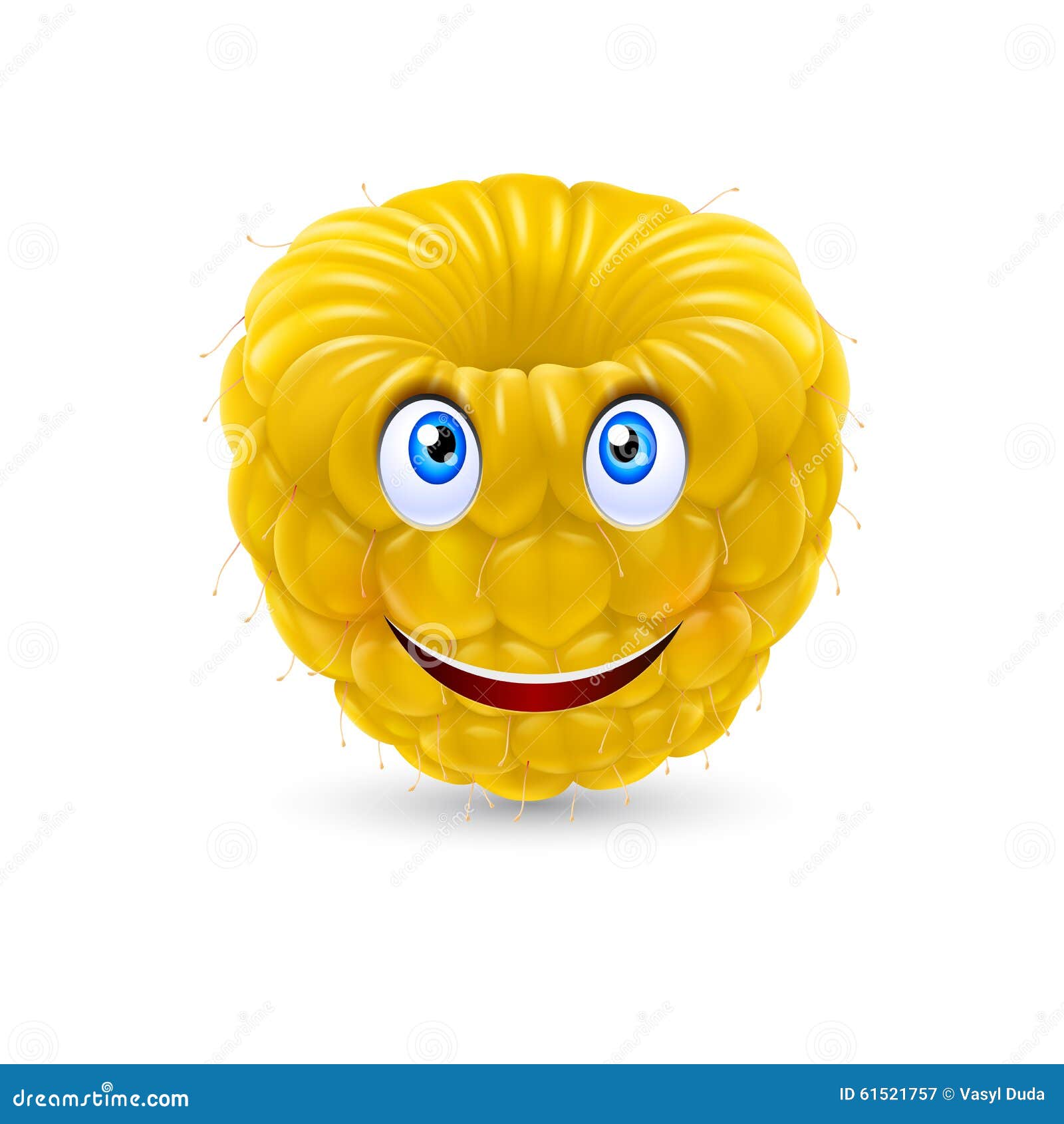 Cartoon raspberry stock vector. Illustration of freshness - 61521757