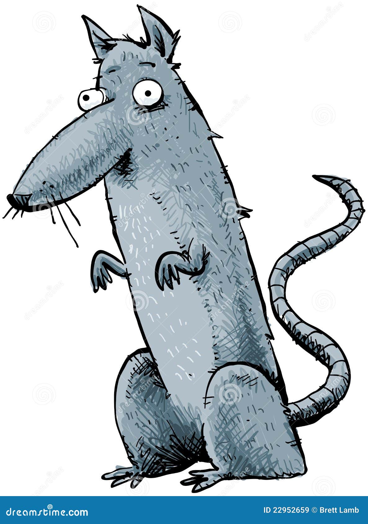 Cartoon Rat stock illustration. Illustration of animal - 22952659