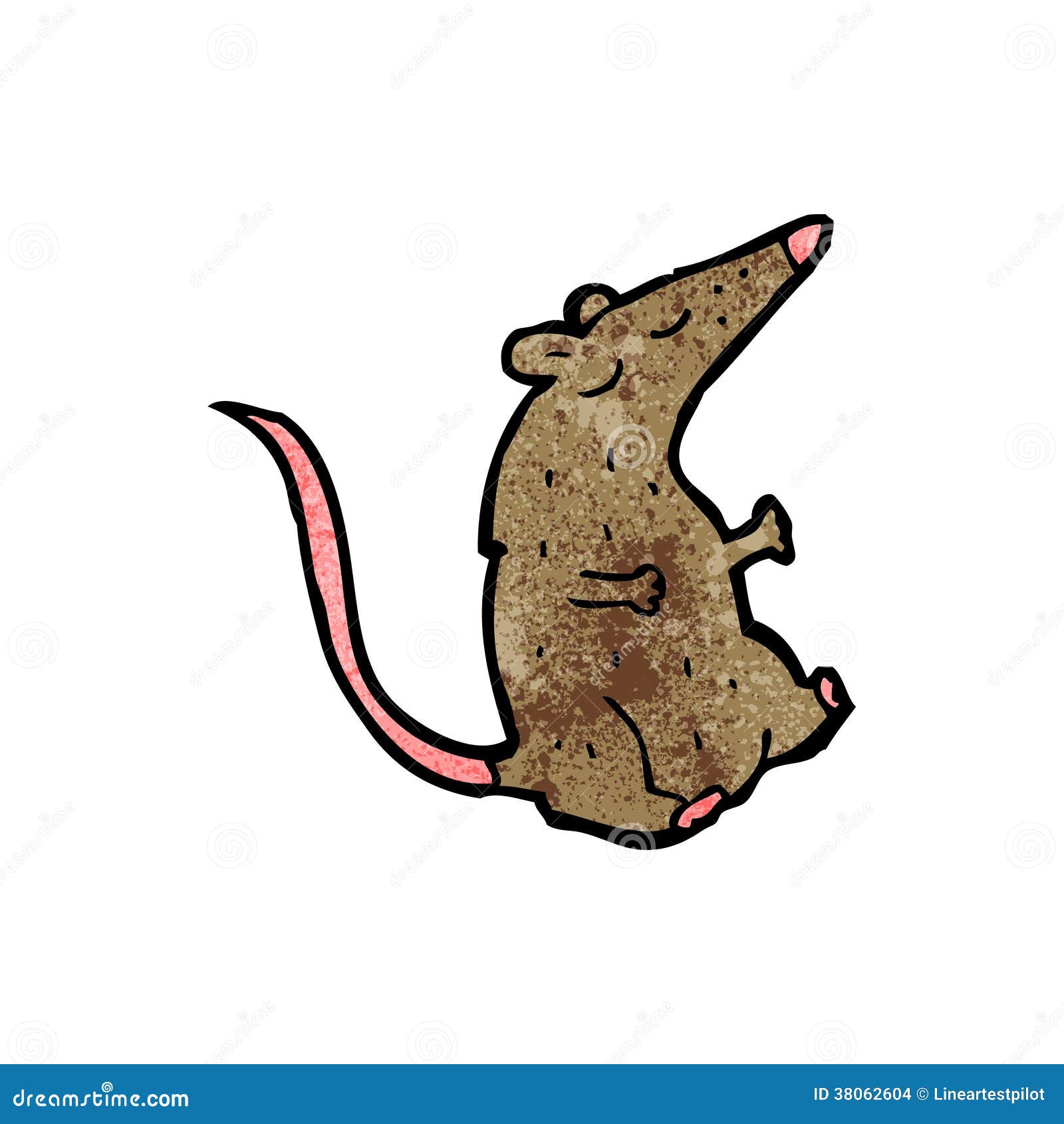 Cartoon rat stock vector. Illustration of cute, retro - 38062604