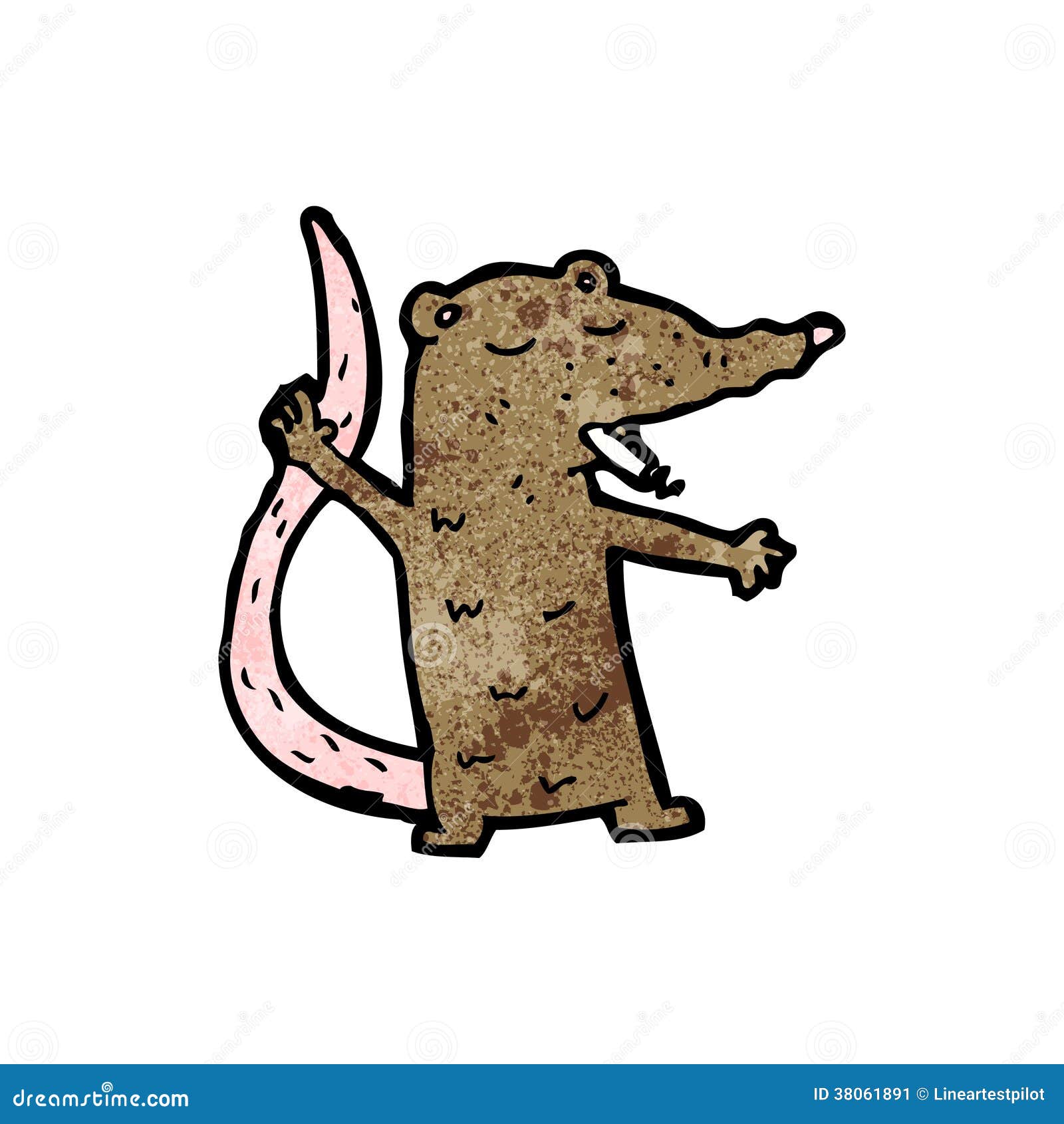 Cartoon Rat Smoking Cigarette Stock Vector - Illustration of smoking ...