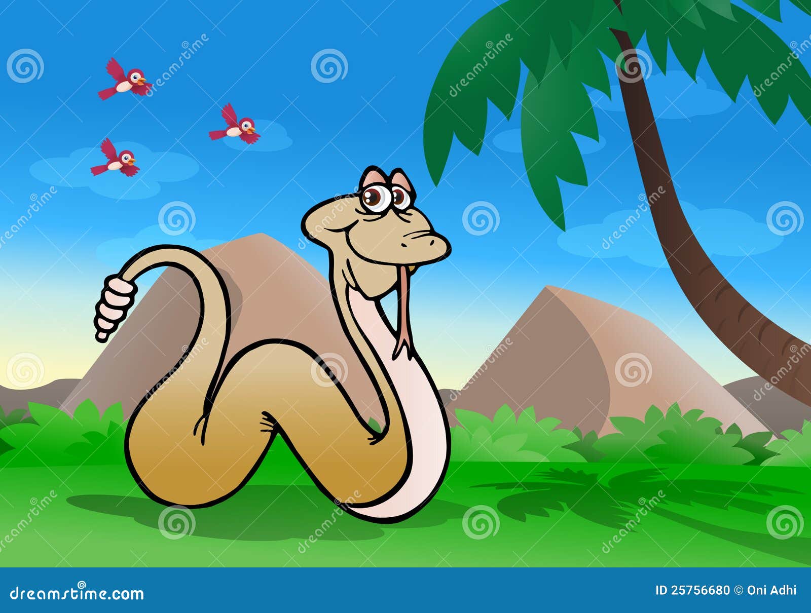 Cartoon Rattle Snake Stock Photo | CartoonDealer.com #25756680