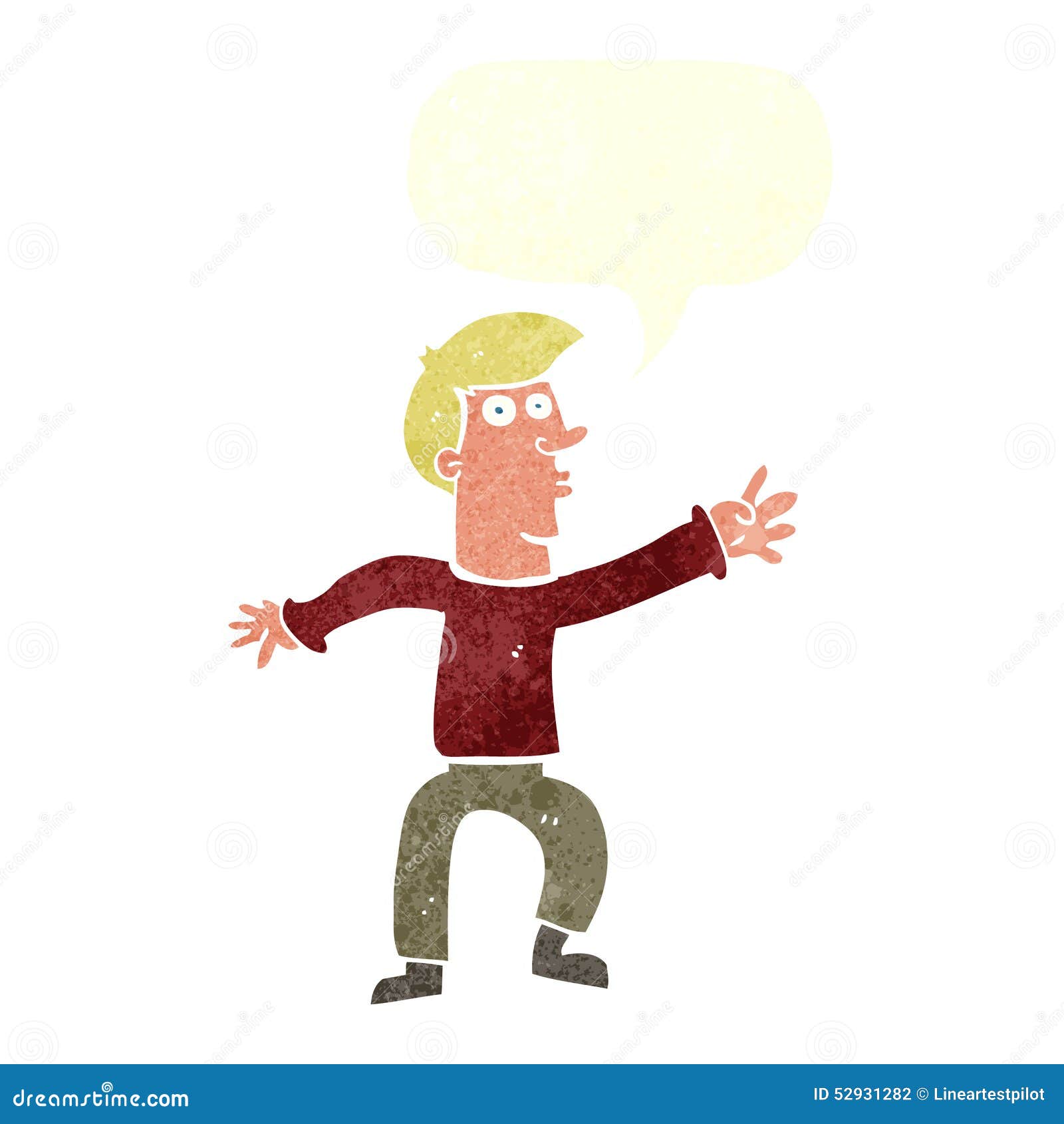 Cartoon Man Reaching Royalty-Free Illustration | CartoonDealer.com ...