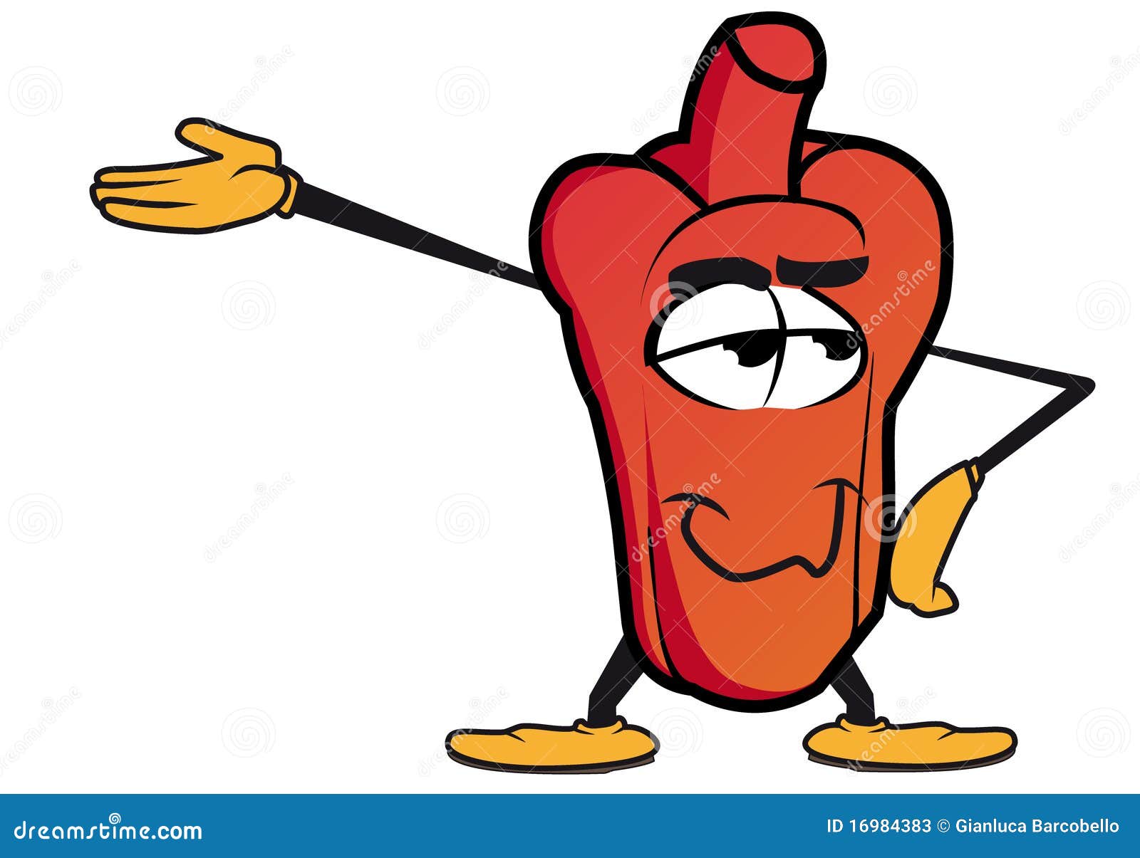 Cartoon red pepper stock vector. Illustration of food - 16984383