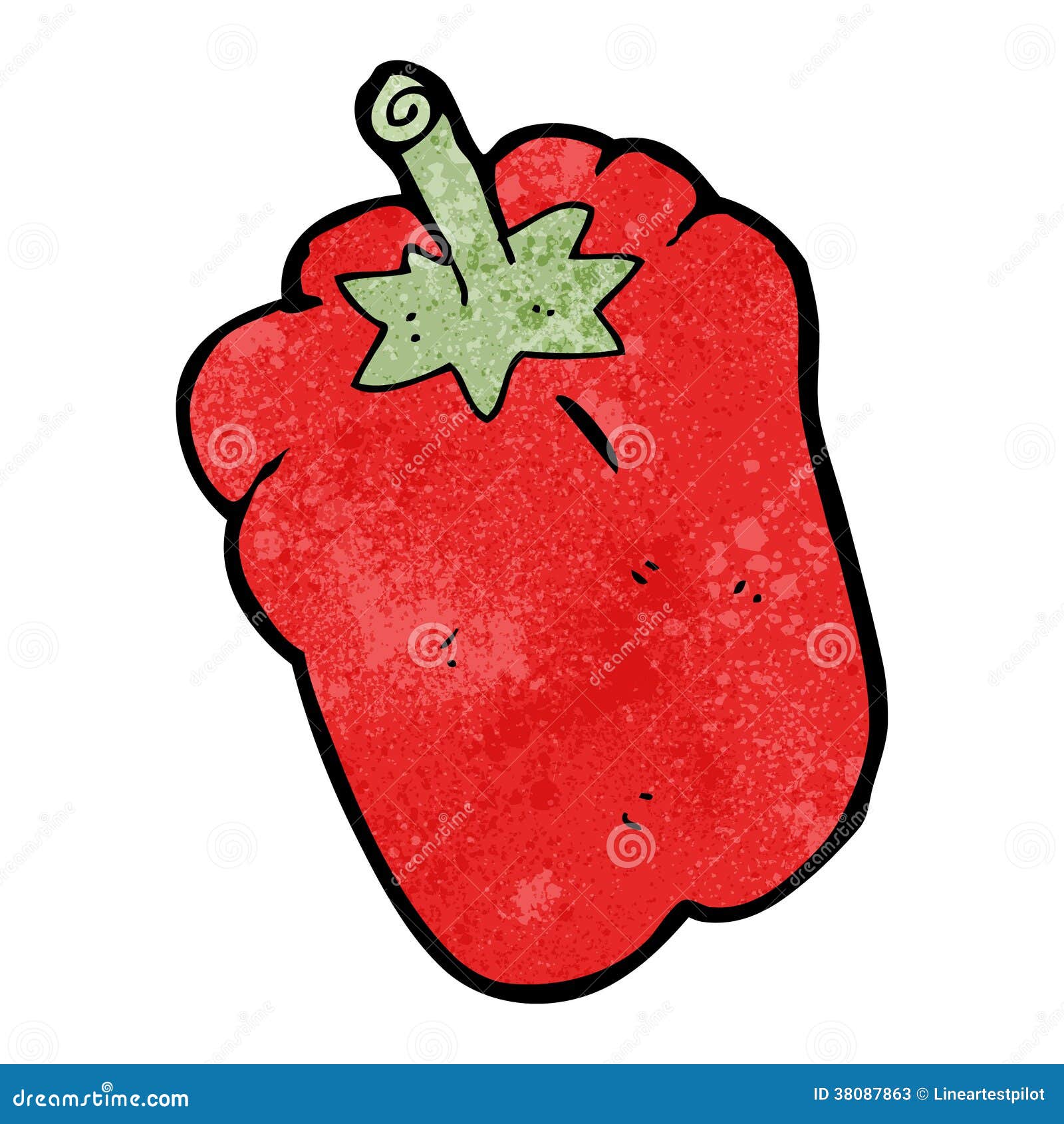 Cartoon red pepper stock vector. Illustration of funny - 38087863