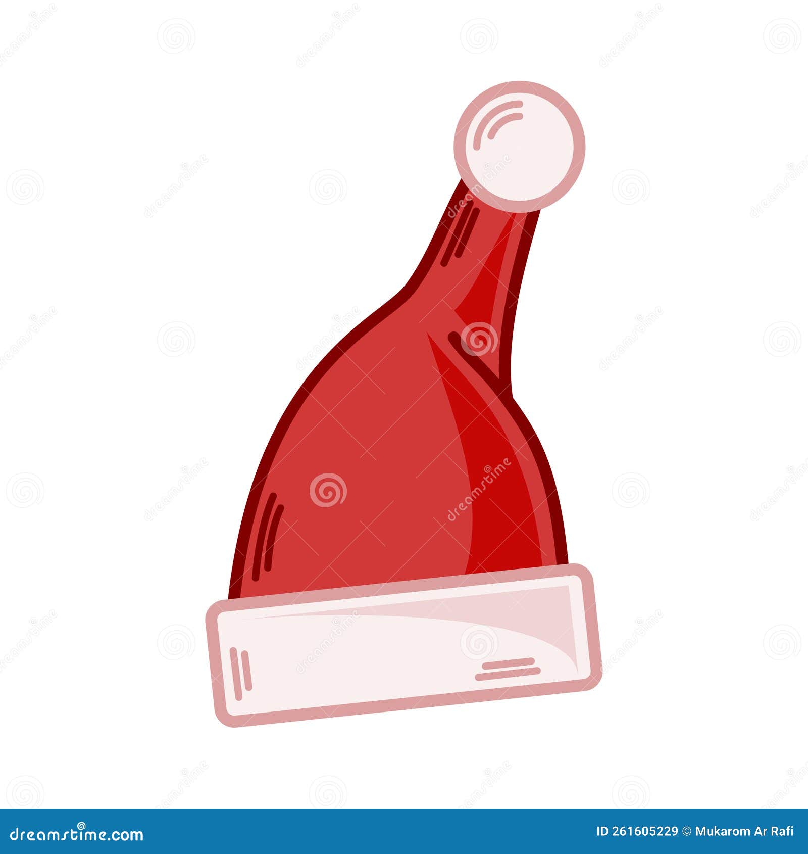 Cartoon Red Santa Hat Illustration Stock Vector - Illustration of ... Cartoon Red Santa Hat Illustration Stock Vector - Illustration of ...