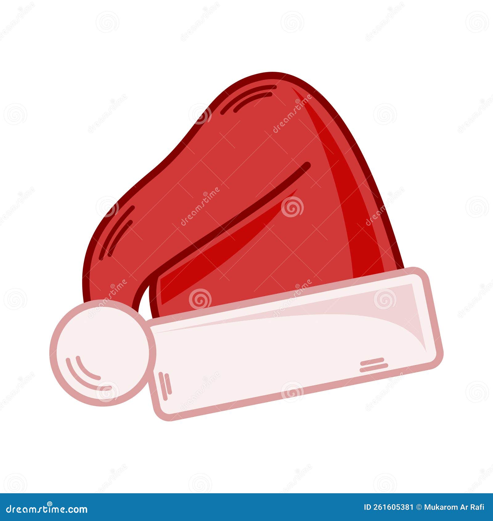 Cartoon Red Santa Hat Illustration Stock Vector - Illustration of ... Cartoon Red Santa Hat Illustration Stock Vector - Illustration of ...