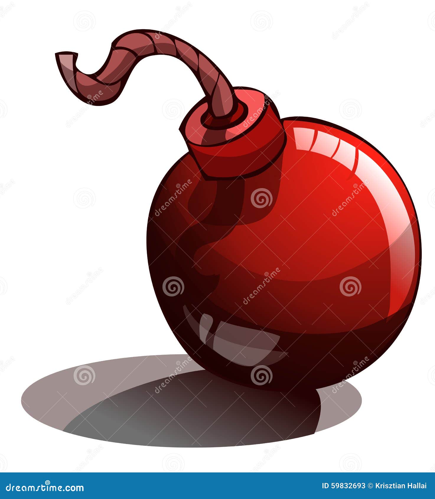 Bomb And Bomb Fuse Cartoon Vector | CartoonDealer.com #41603789