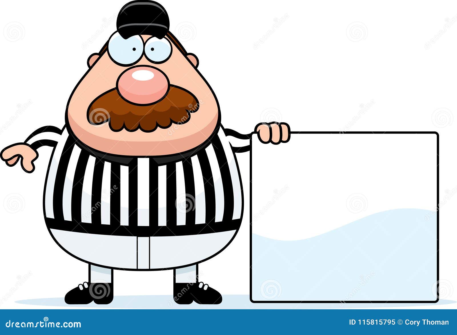American Football Referee Cartoon