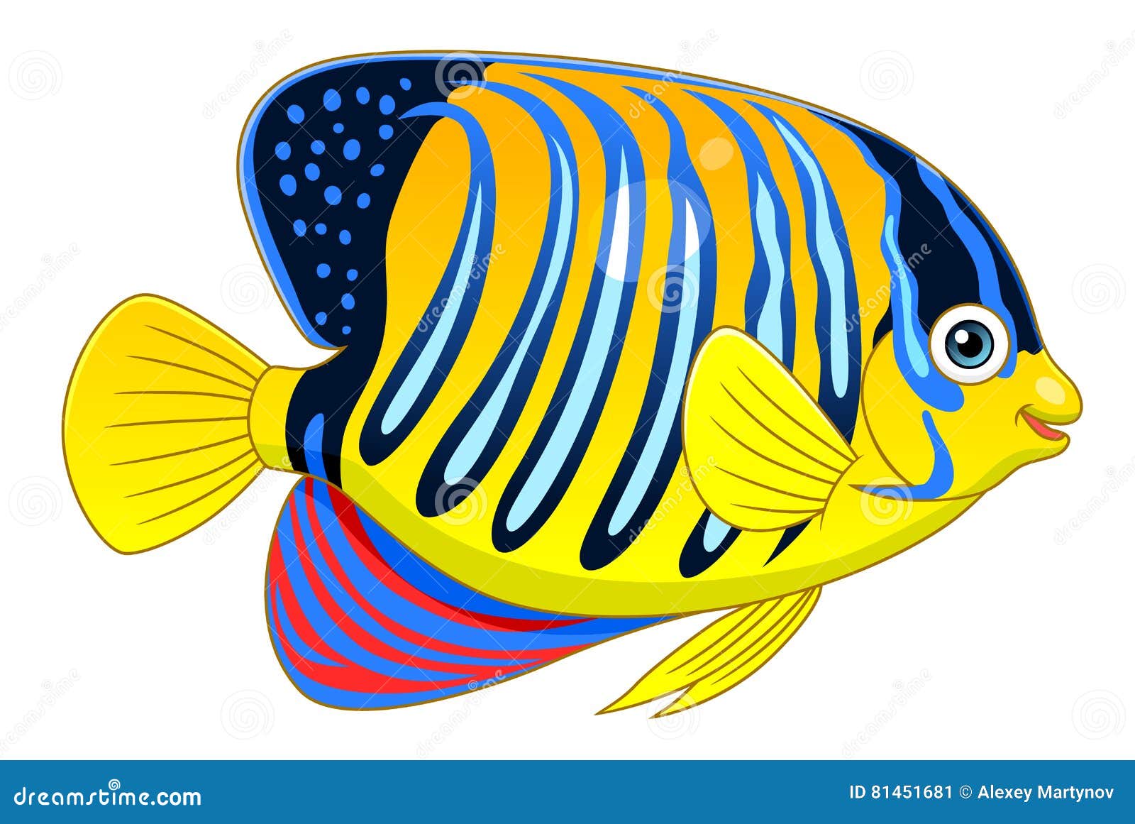 Cartoon Angelfish