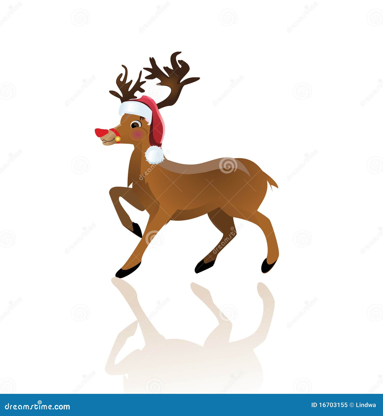 Cartoon Reindeer - Blank Board Vector Illustration | CartoonDealer.com ...