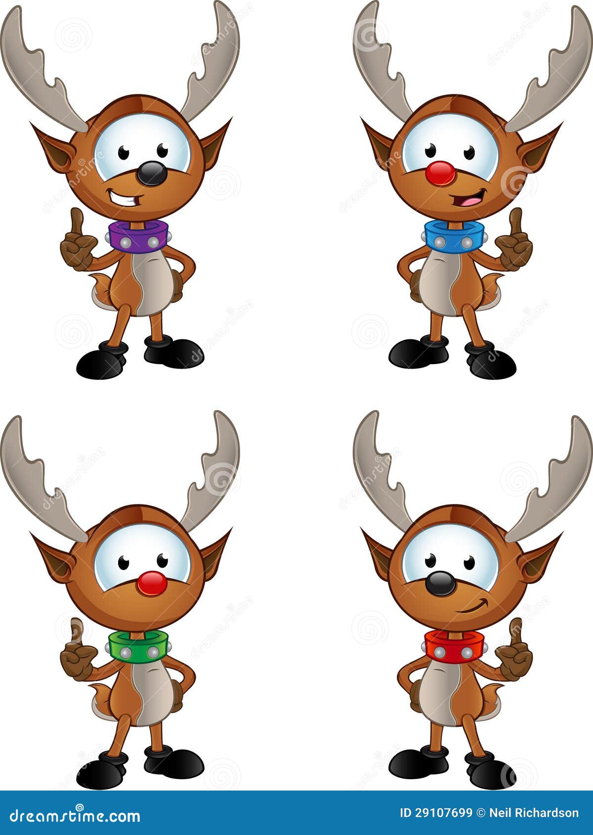 Cartoon Reindeer Character stock vector. Illustration of deer - 29107699