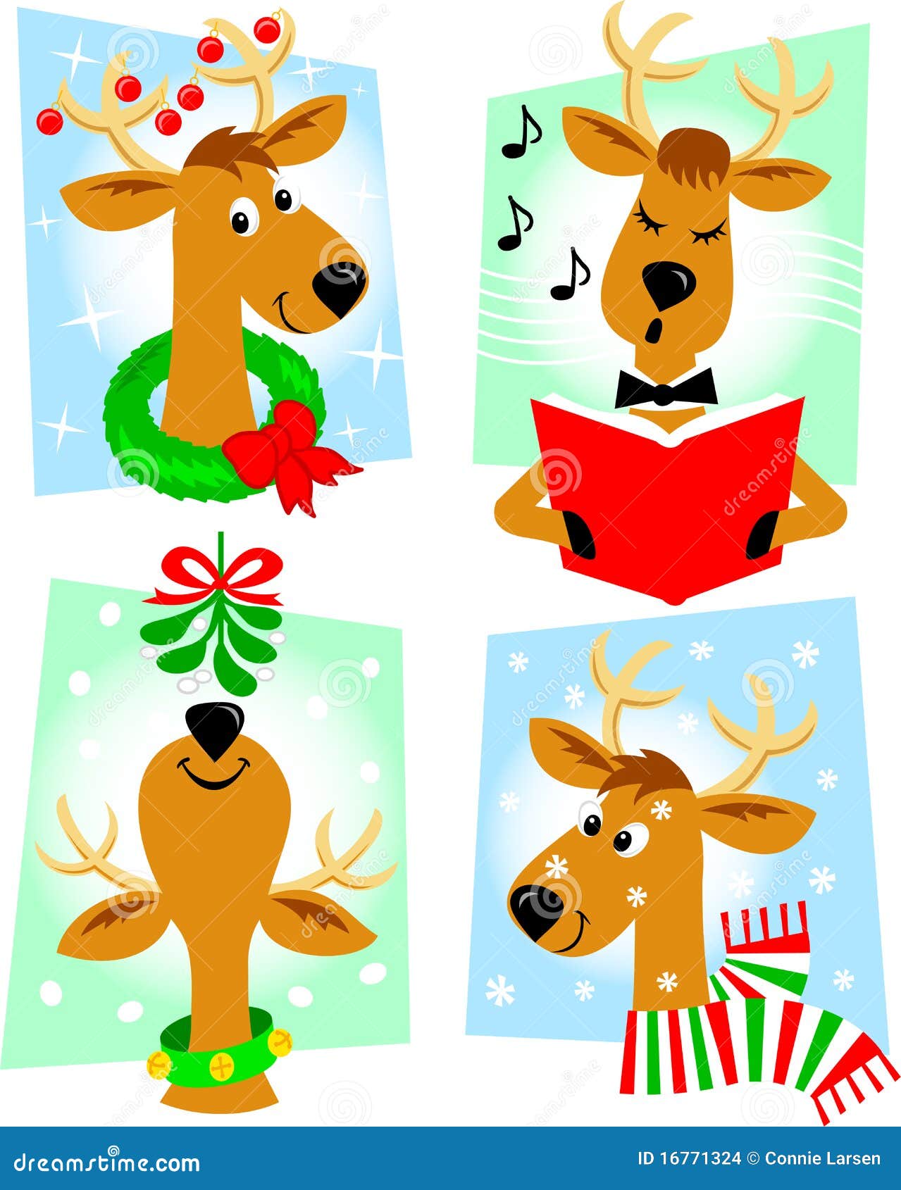 Cartoon Reindeer Clip Art | CartoonDealer.com #7086326