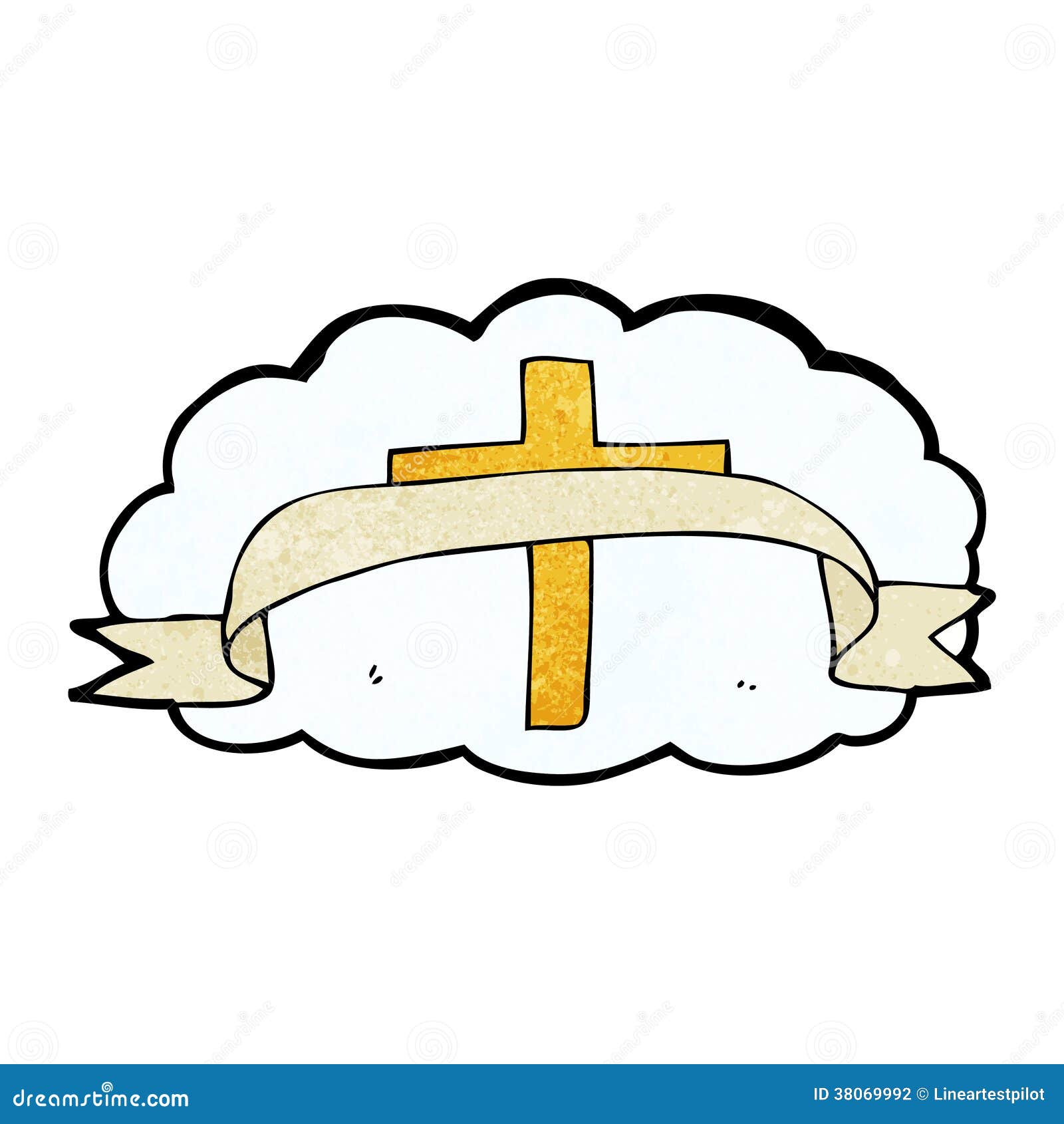 Cartoon Religious Cross Symbol Vector Illustration | CartoonDealer.com ...