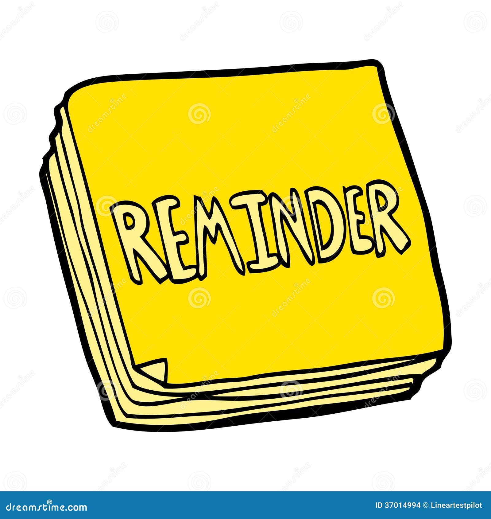 Cartoon reminder notes stock vector. Illustration of doodle - 37014994