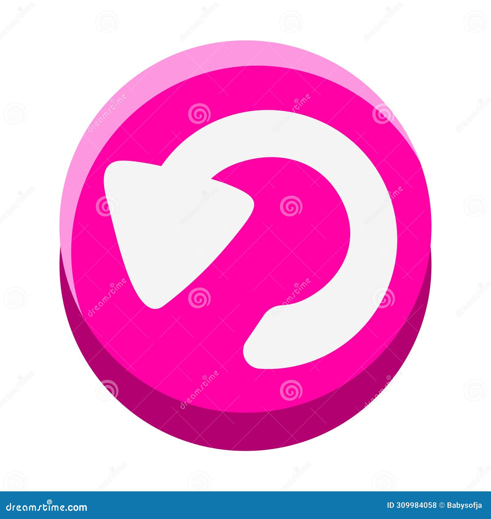 Repeat Button Icon Vector | CartoonDealer.com #108450704