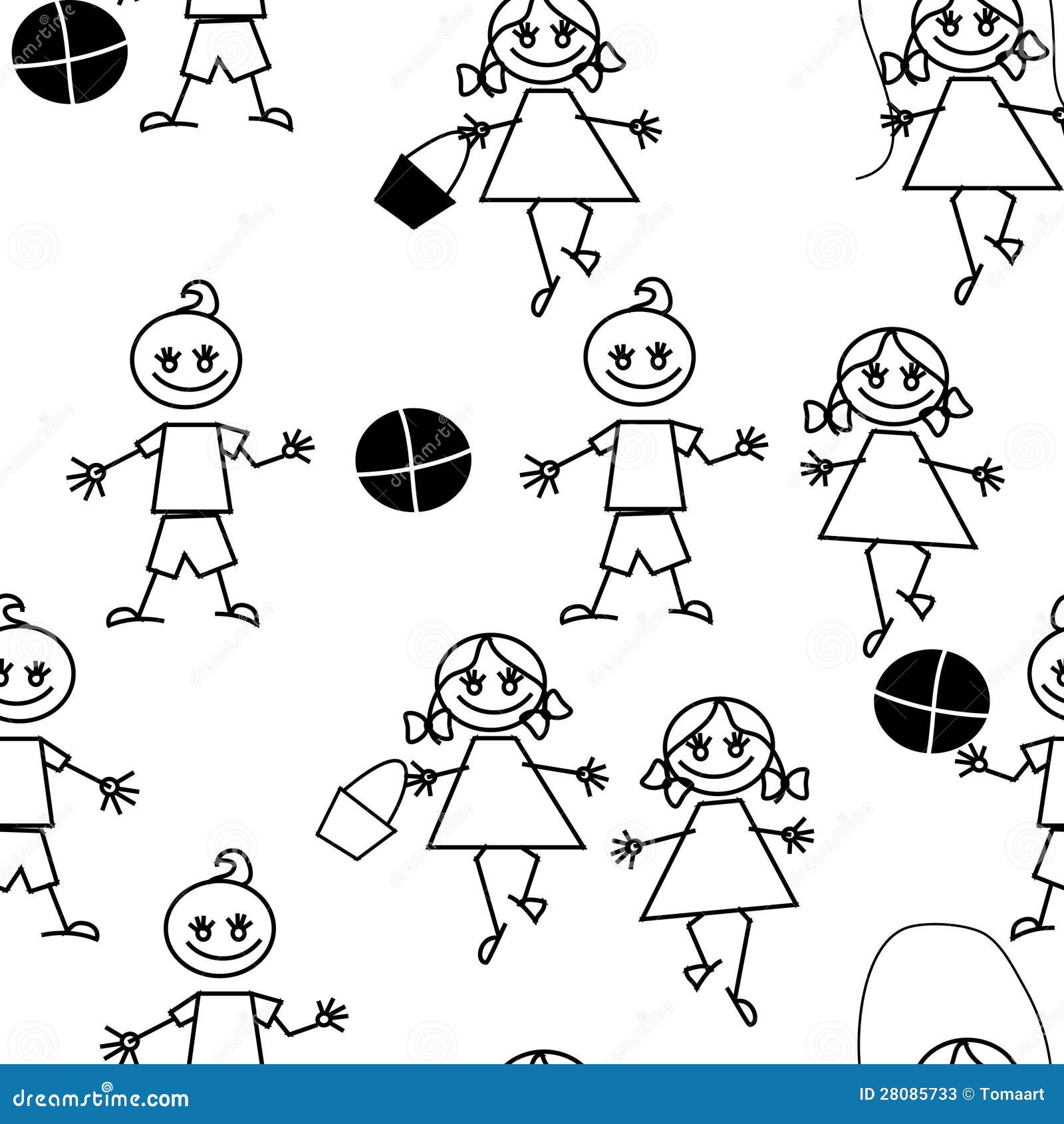 Cartoon repetition stock vector. Illustration of doodle - 28085733