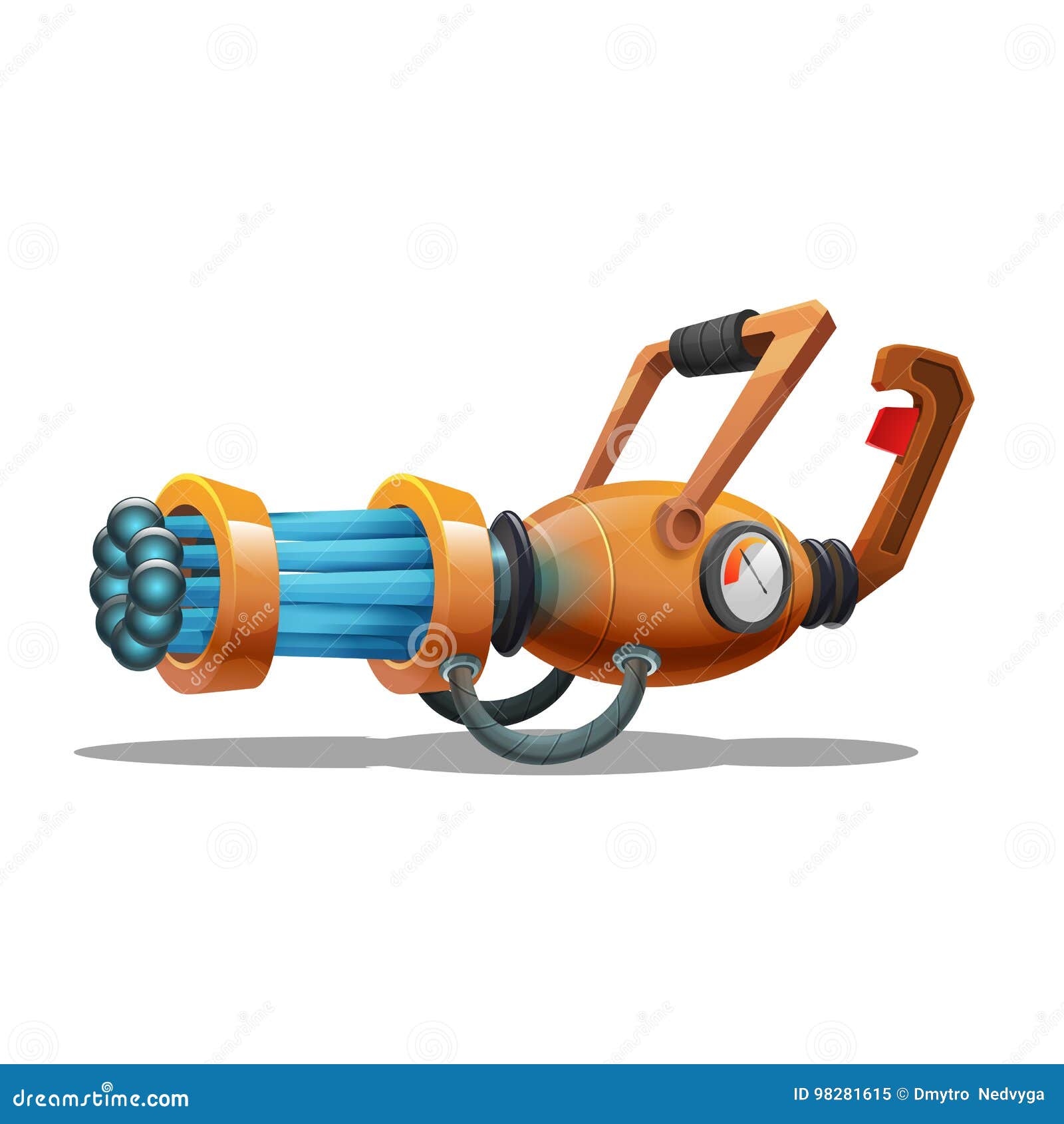 Cartoon Retro Space Blaster, Ray Gun, Laser Weapon. | CartoonDealer.com ...