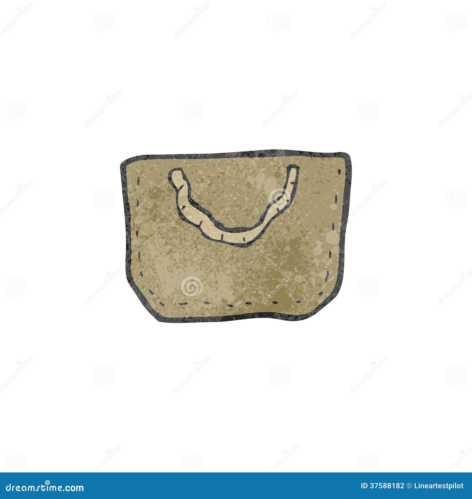 Cartoon reusable bag stock vector. Illustration of quirky - 37588182