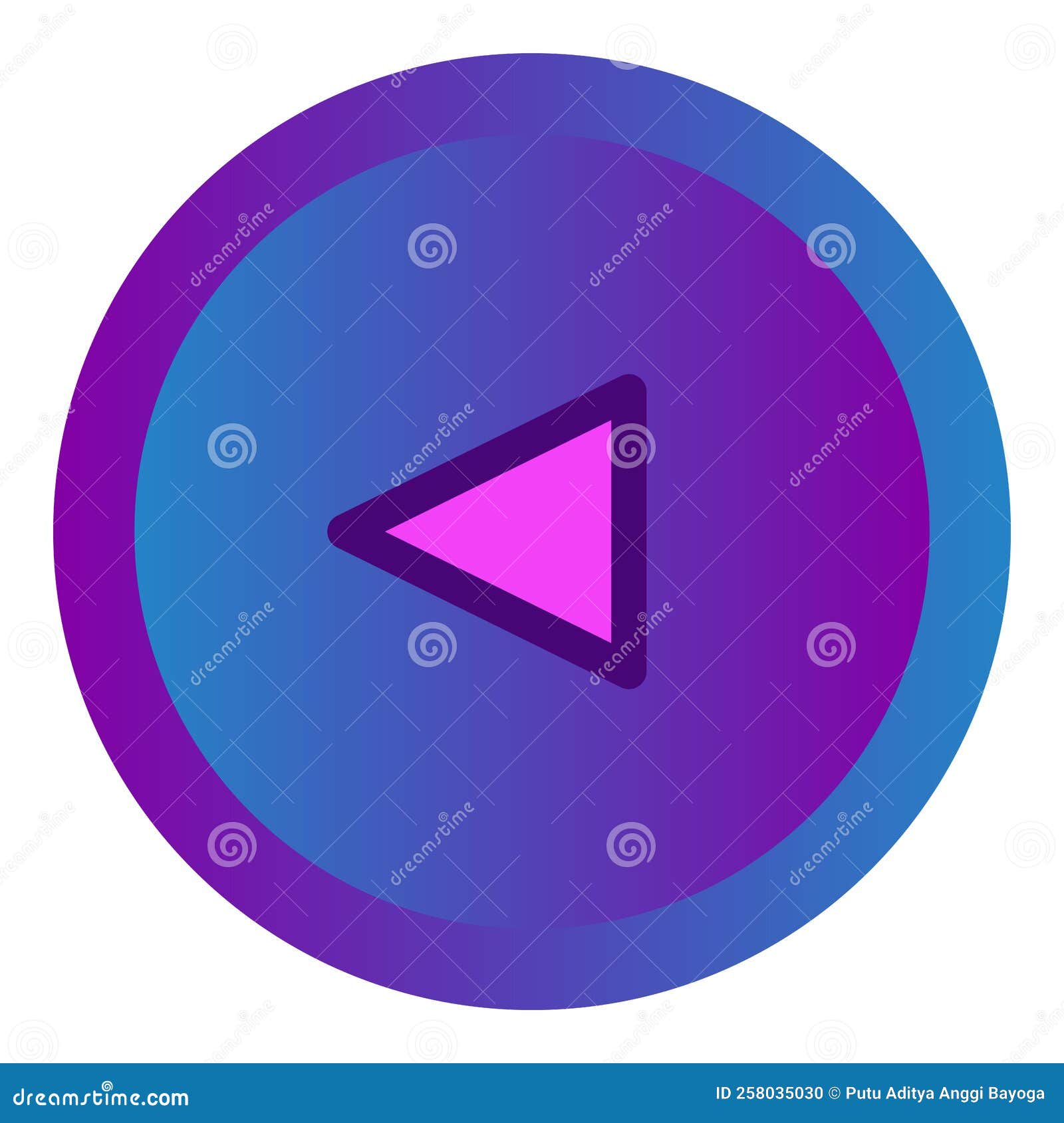Cartoon reverse button stock vector. Illustration of vector - 258035030