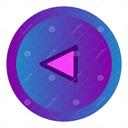 Cartoon reverse button stock vector. Illustration of vector - 258035030