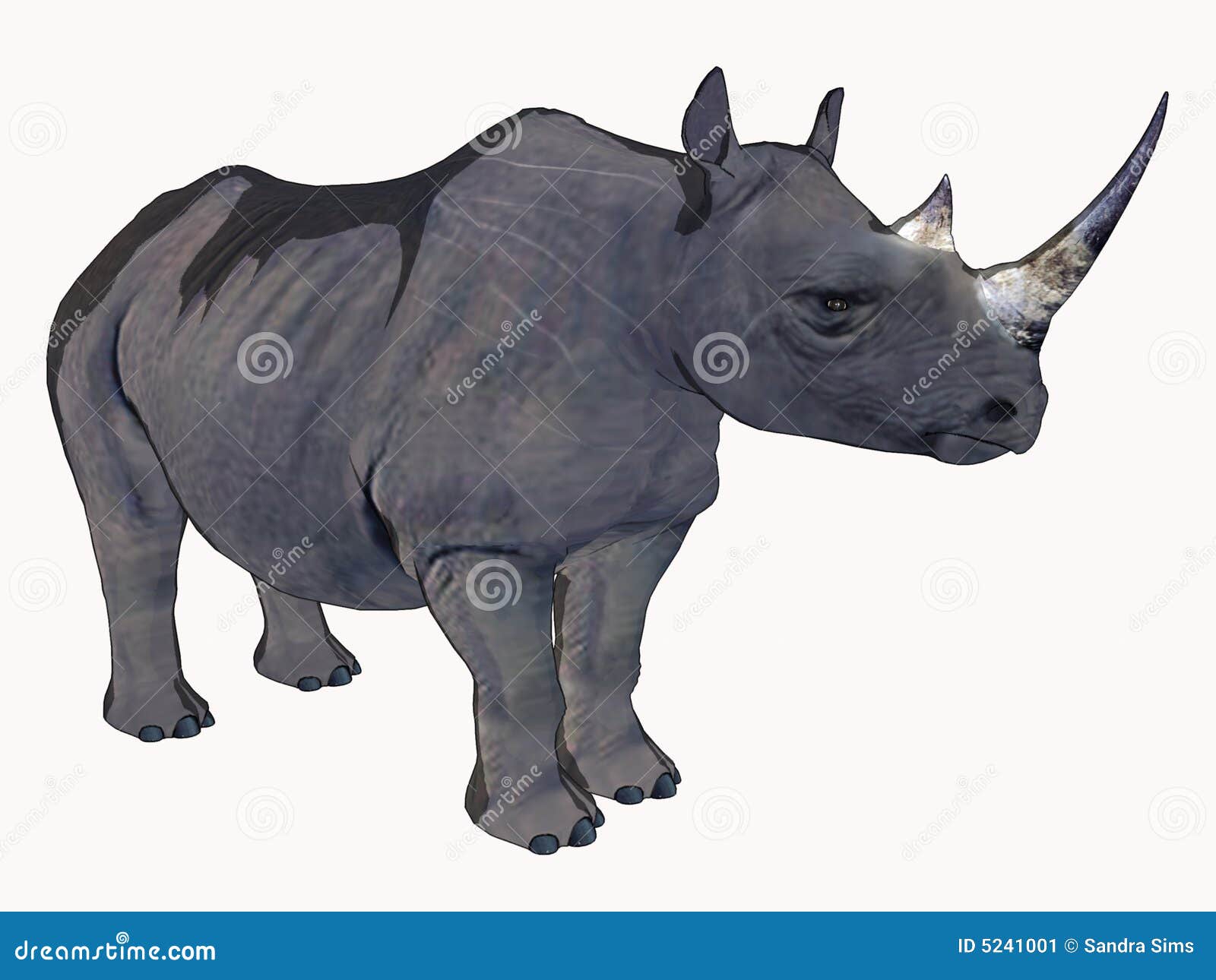 Cartoon Rhino stock illustration. Illustration of model - 5241001