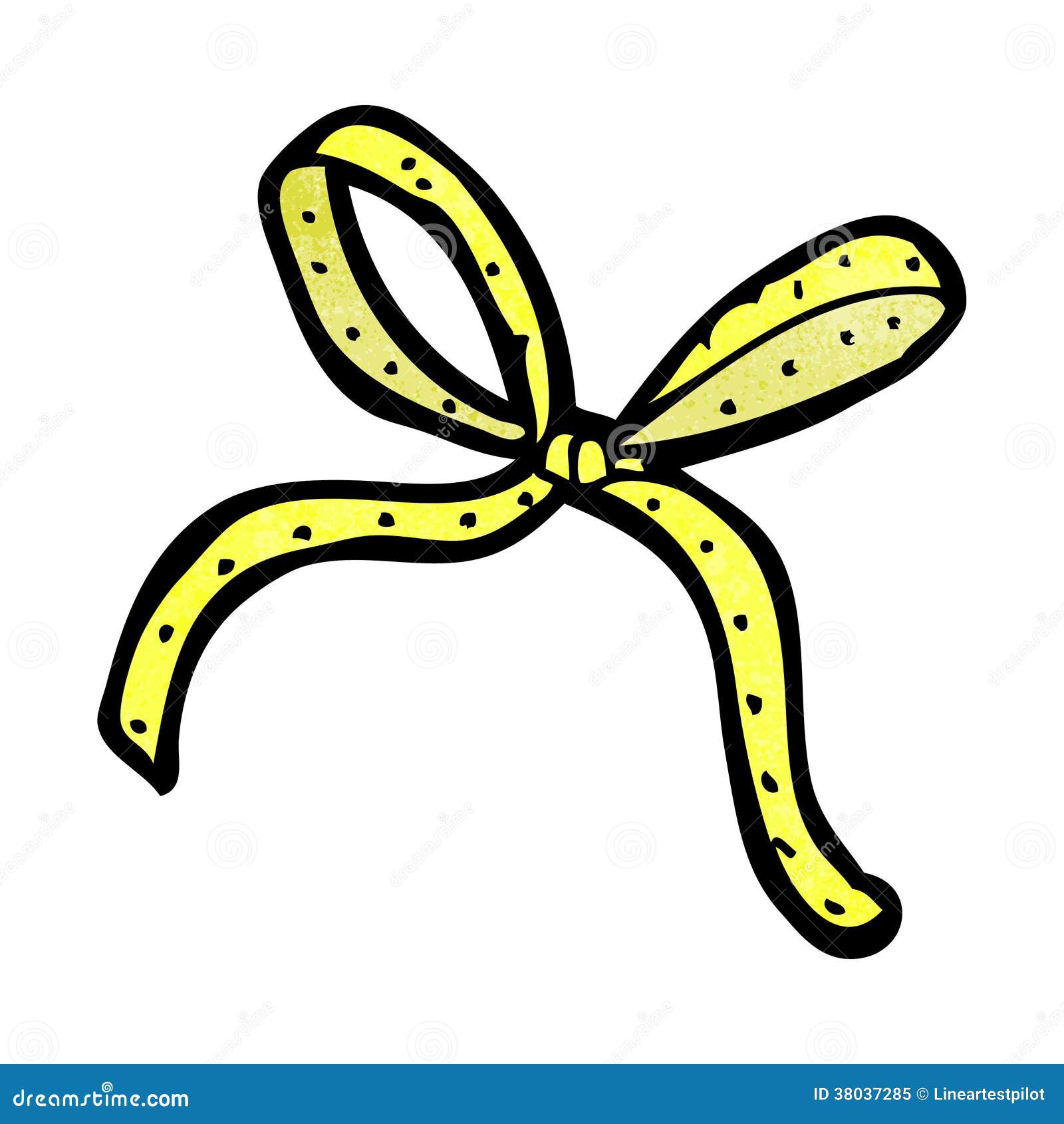Cartoon ribbon stock vector. Illustration of drawn, quirky - 38037285