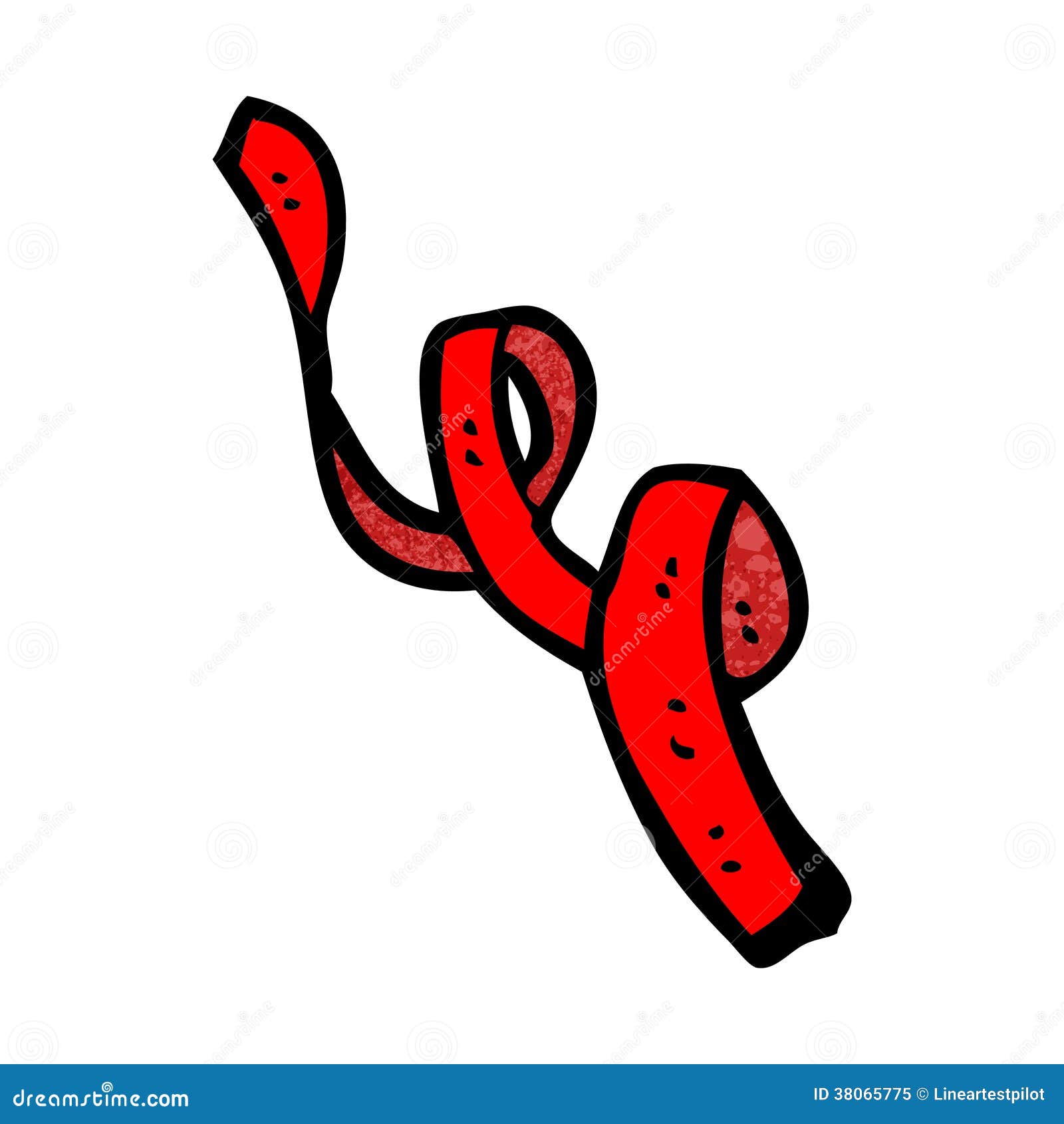 Cartoon ribbon stock vector. Illustration of ribbon, decorative - 38065775