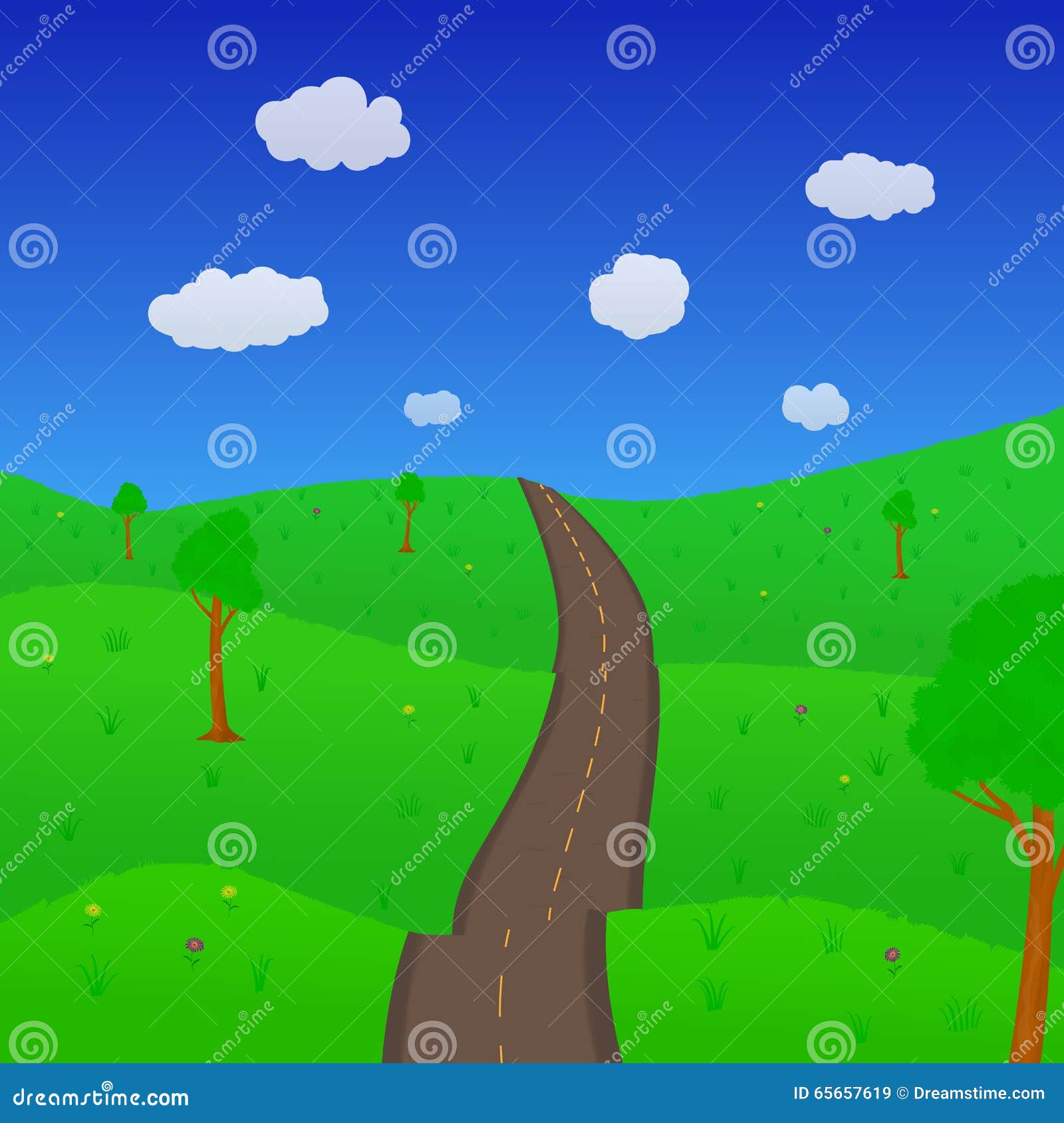 Cute Cartoon Road