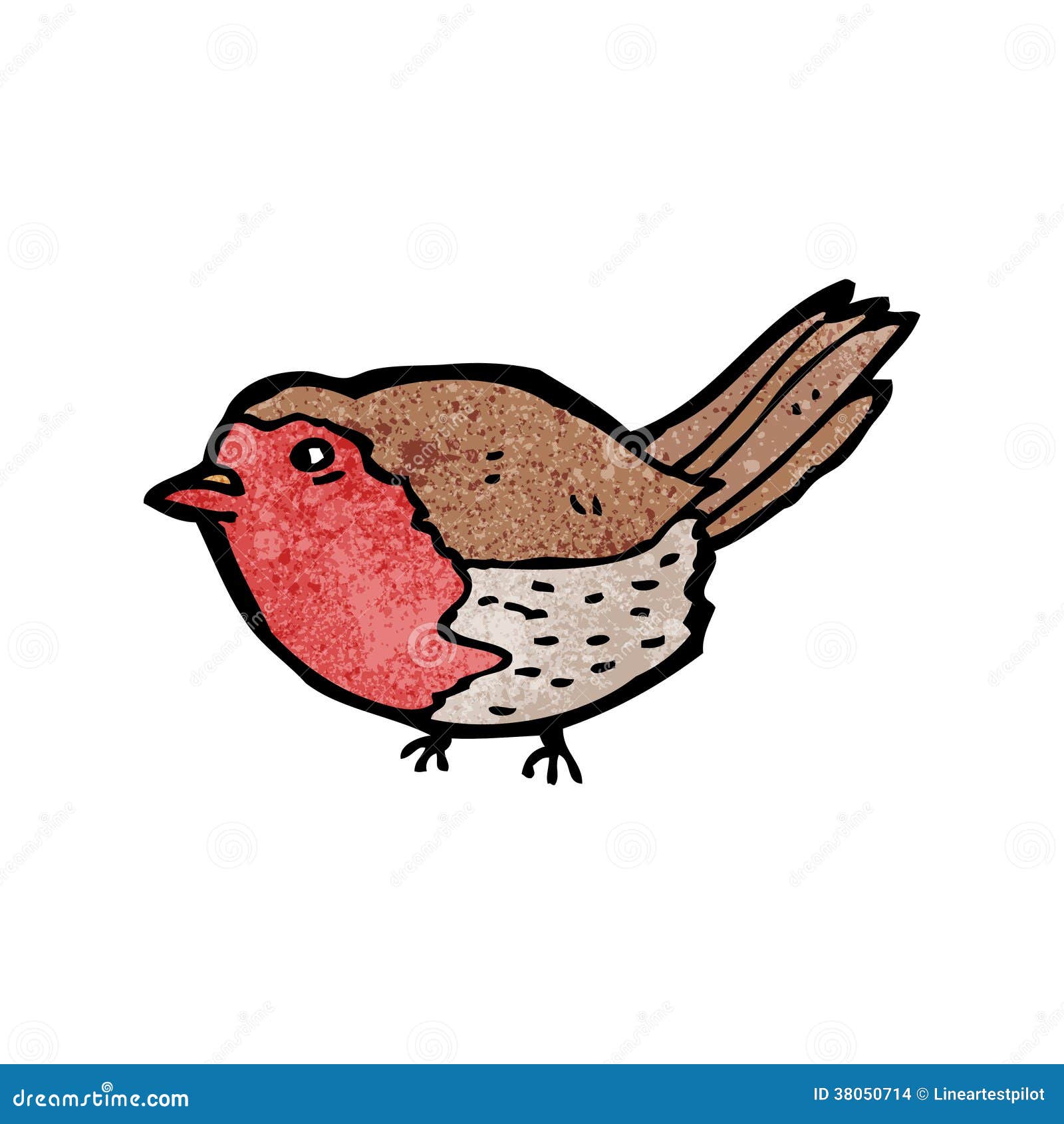 Cartoon robin stock vector. Illustration of artwork, grunge - 38050714